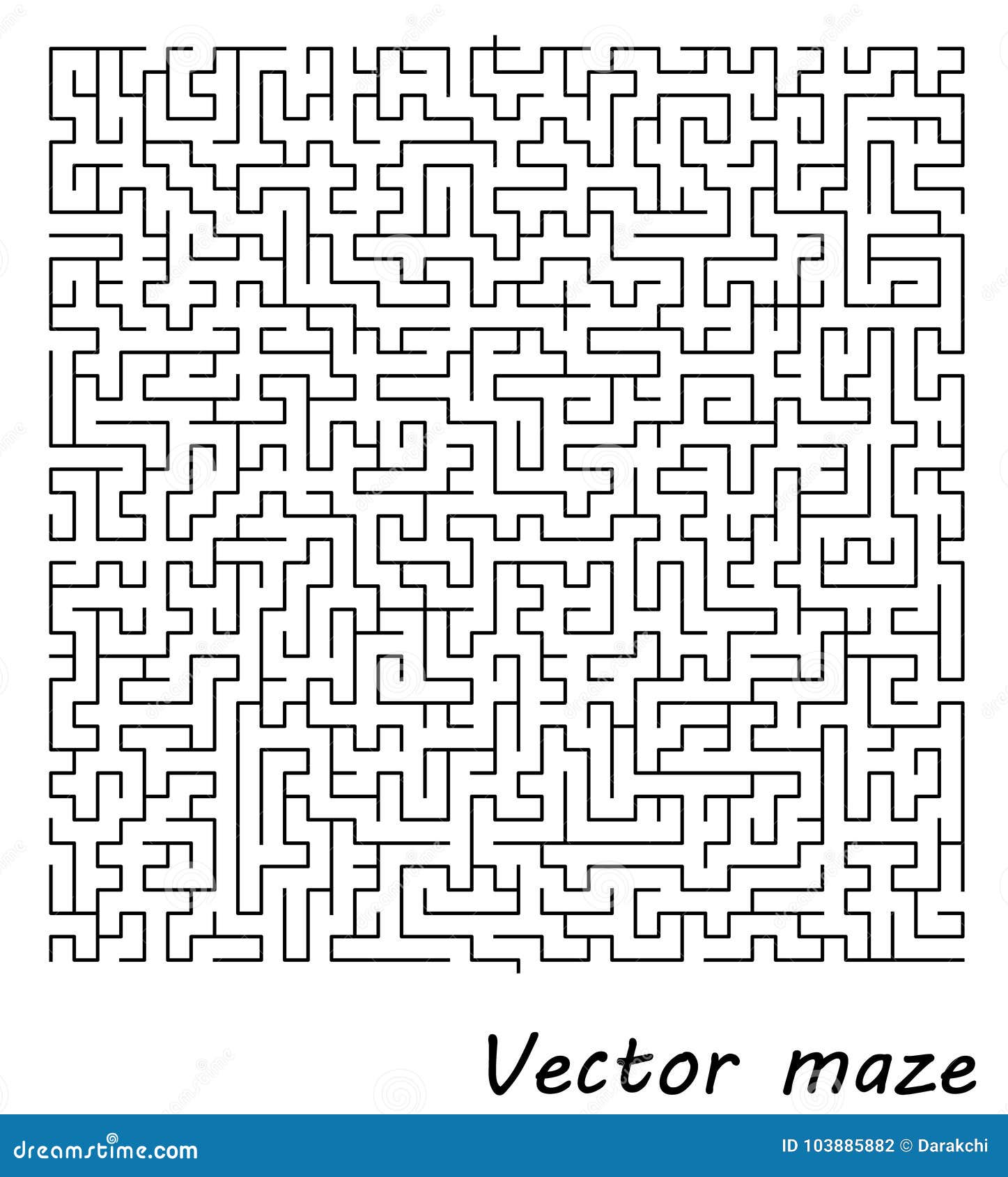 Maze vector illustration stock vector. Illustration of maze - 103885882