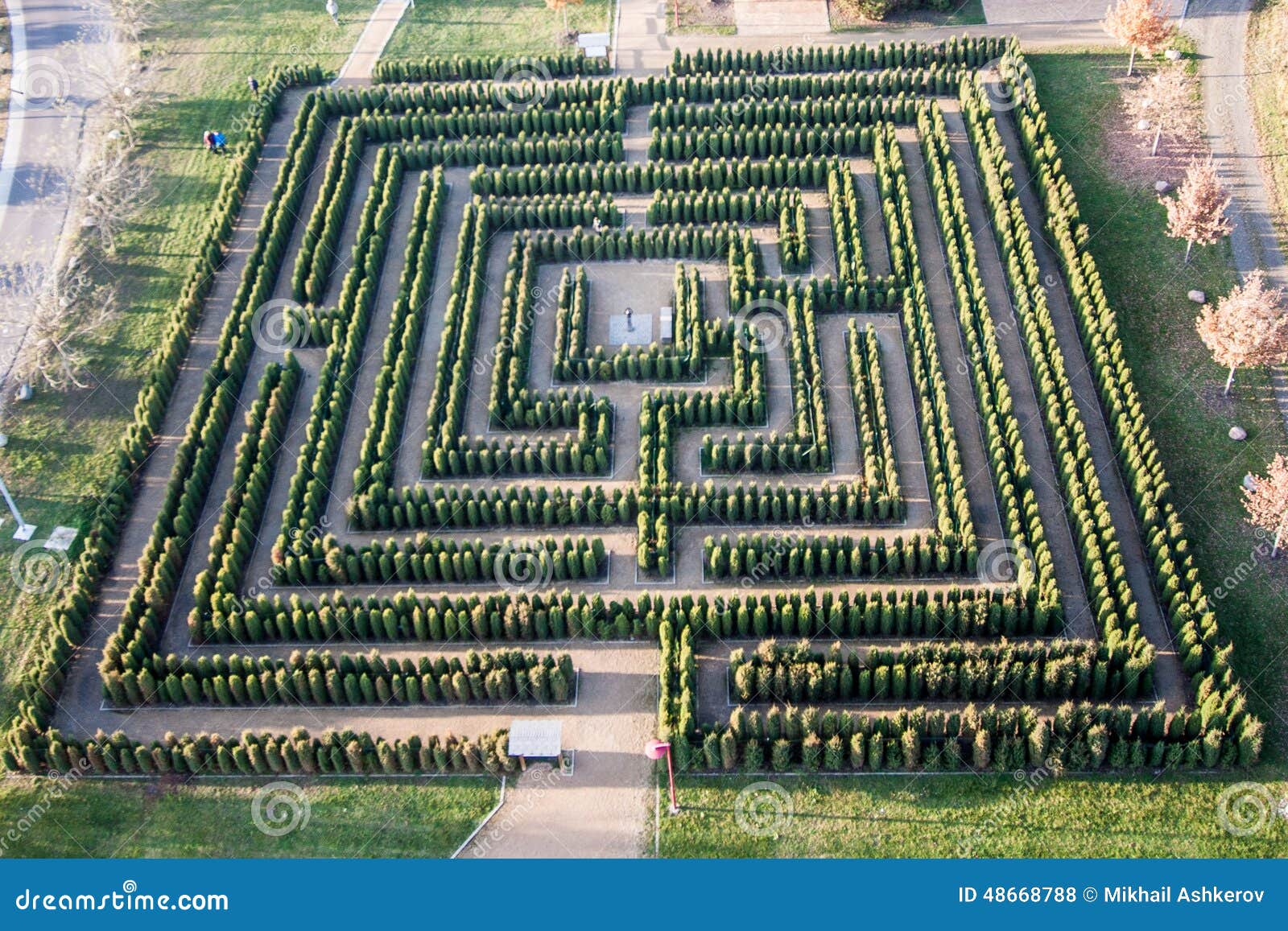 Maze stock photo. Image of grass, decoration, park, plant - 48668788
