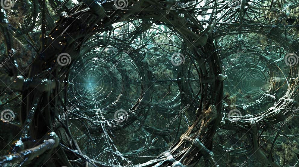 A Maze of Vines and Branches Creates a Complex Network Mirroring the ...