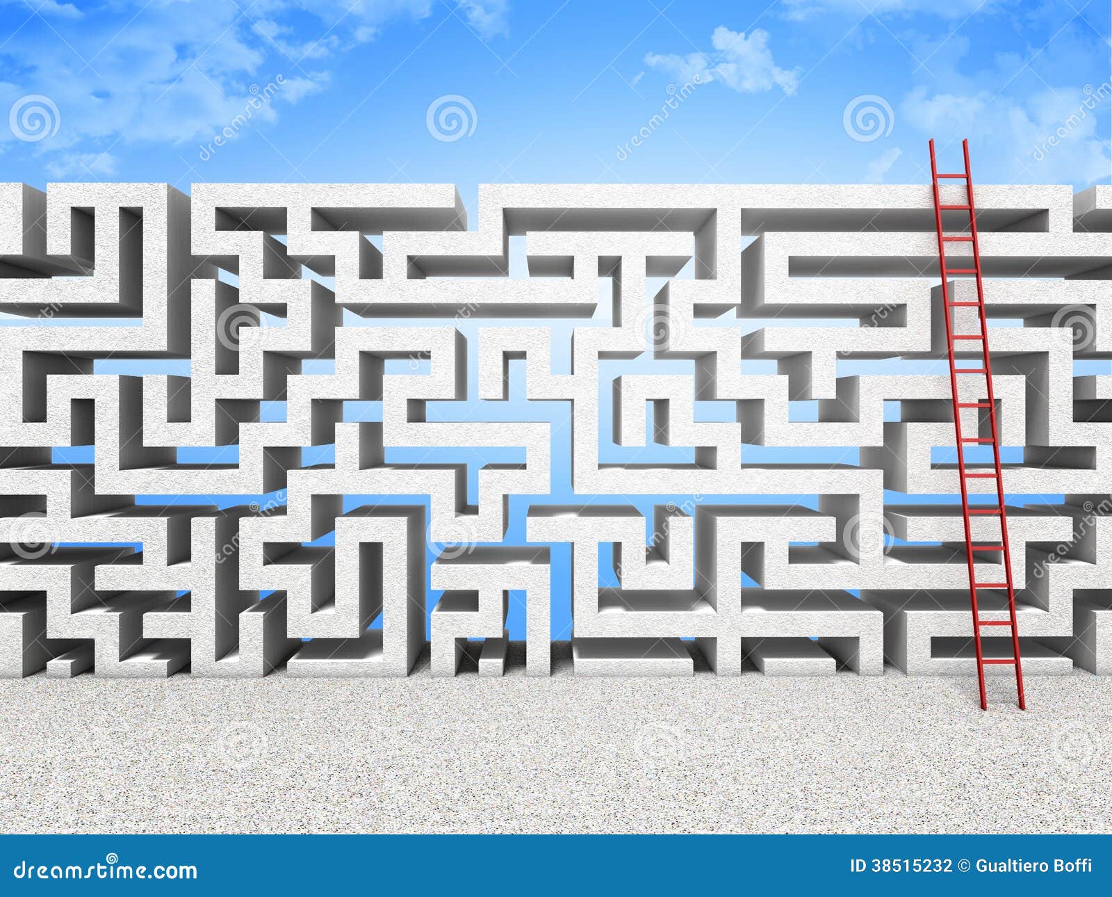 Maze wall stock illustration. Illustration of concept - 38515232