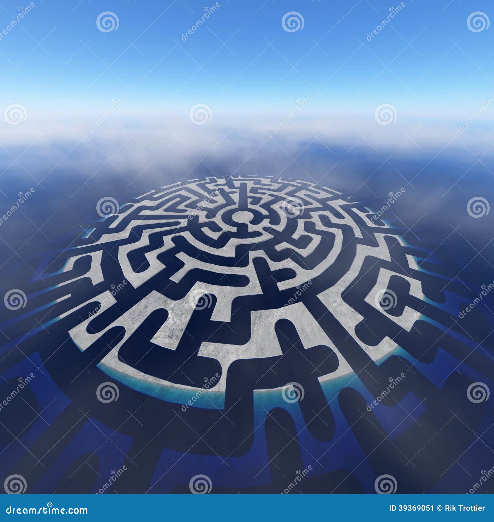 Underwater maze stock illustration. Illustration of stone - 39369051