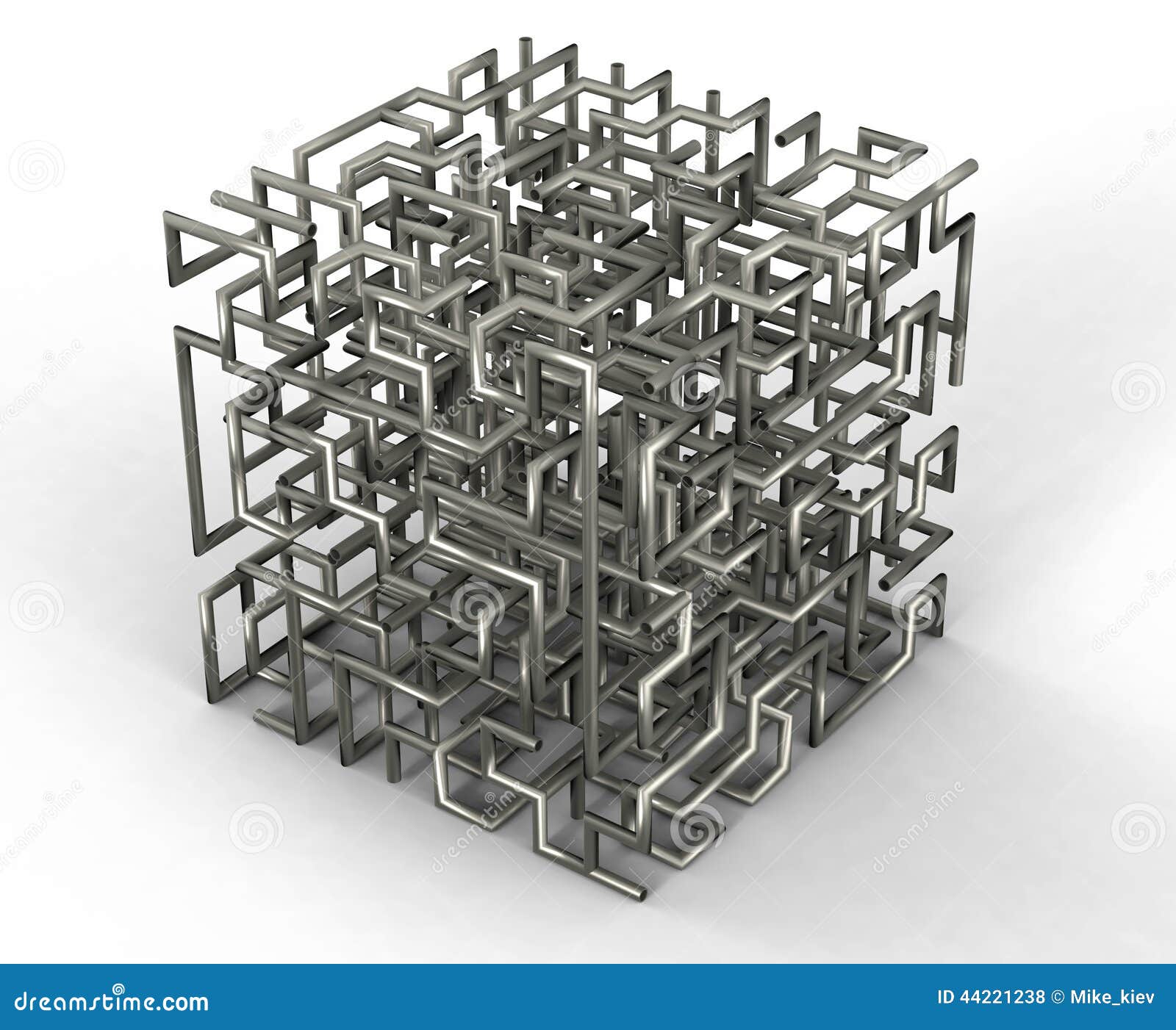 Maze of wires stock illustration. Illustration of artificial - 44221238