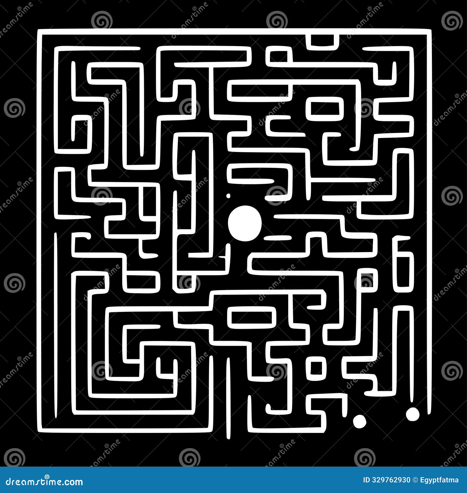 Mazes - Black And White Vector Illustration | CartoonDealer.com #334356696