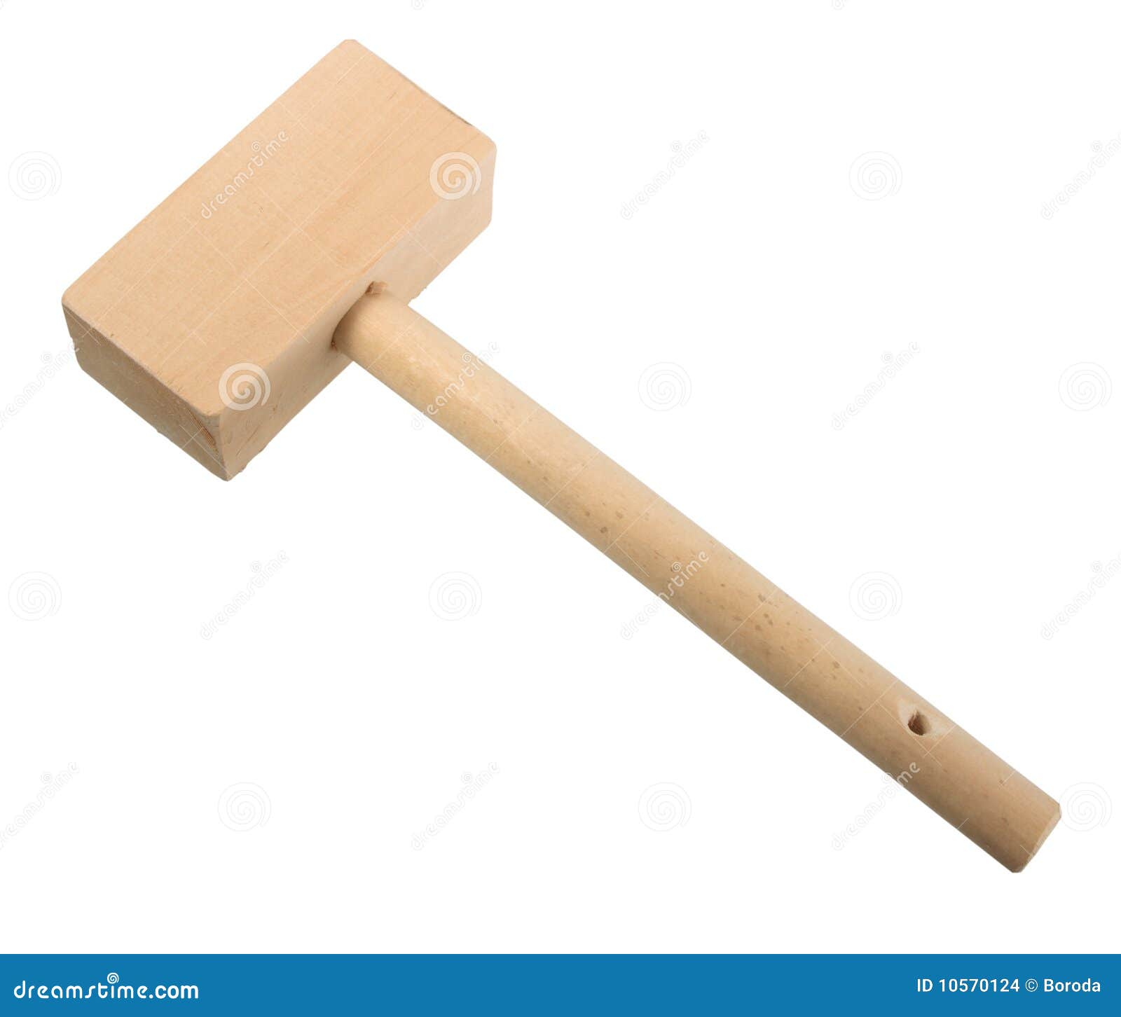 Mazo de madera. foto de archivo. Imagen de muestra, blanco - 10570124