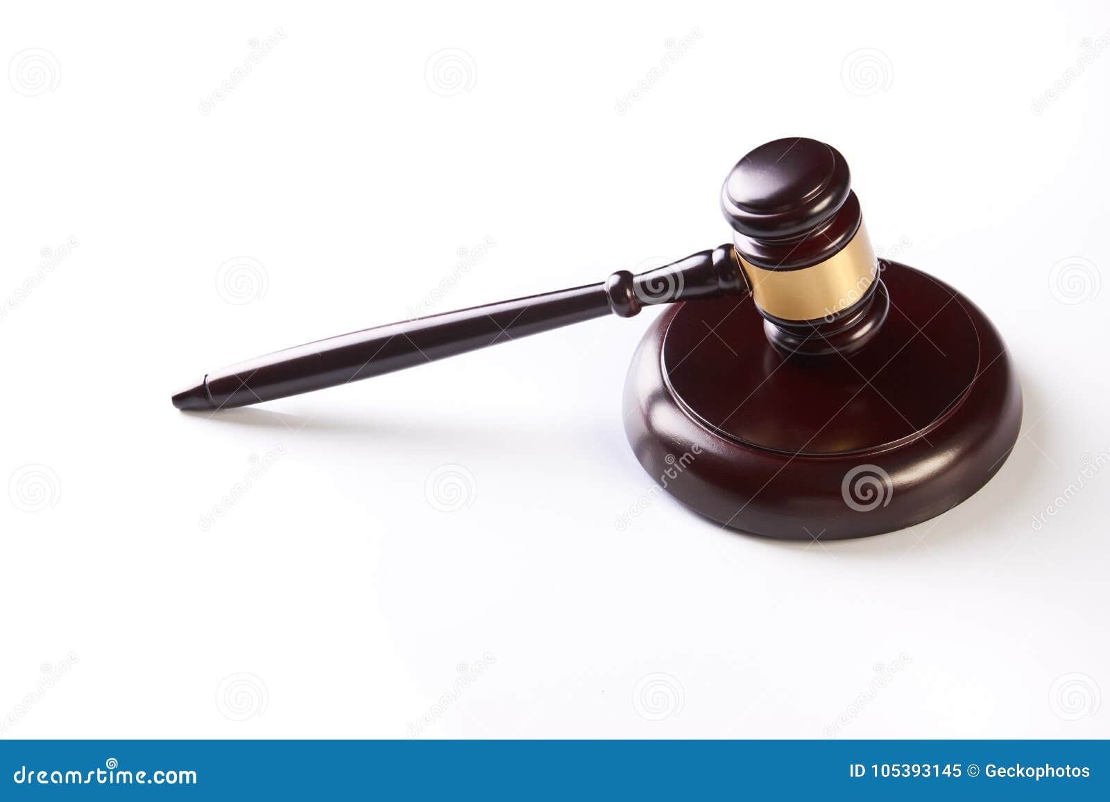 Mazo Del ` S Del Juez Sobre El Fondo Blanco Imagen de archivo - Imagen ...