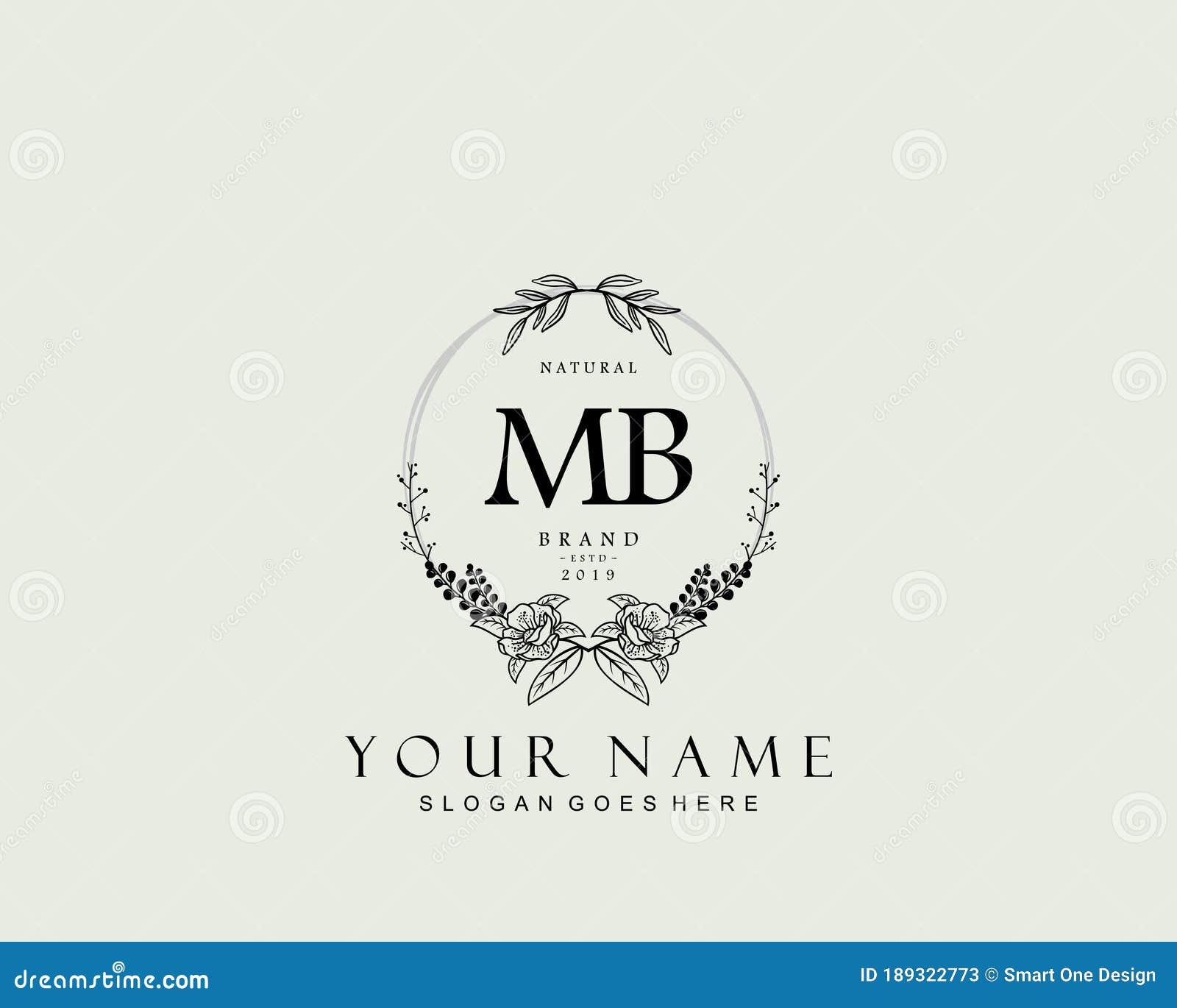 Initial MB Signature Logo Template Vector Stock Vector - Illustration ...