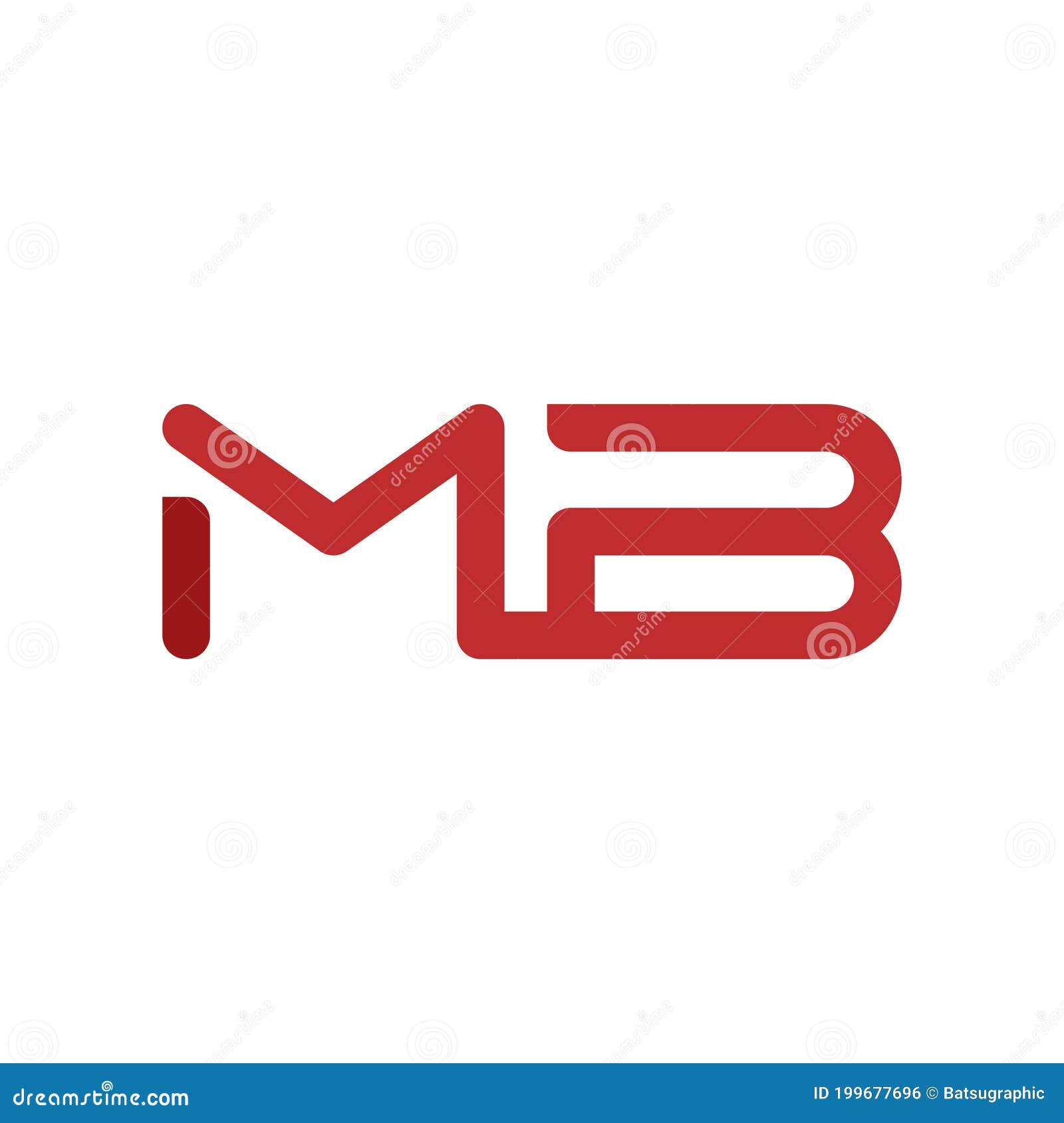 Mb Initial Letter Vector Logo Icon Stock Vector - Illustration of ...