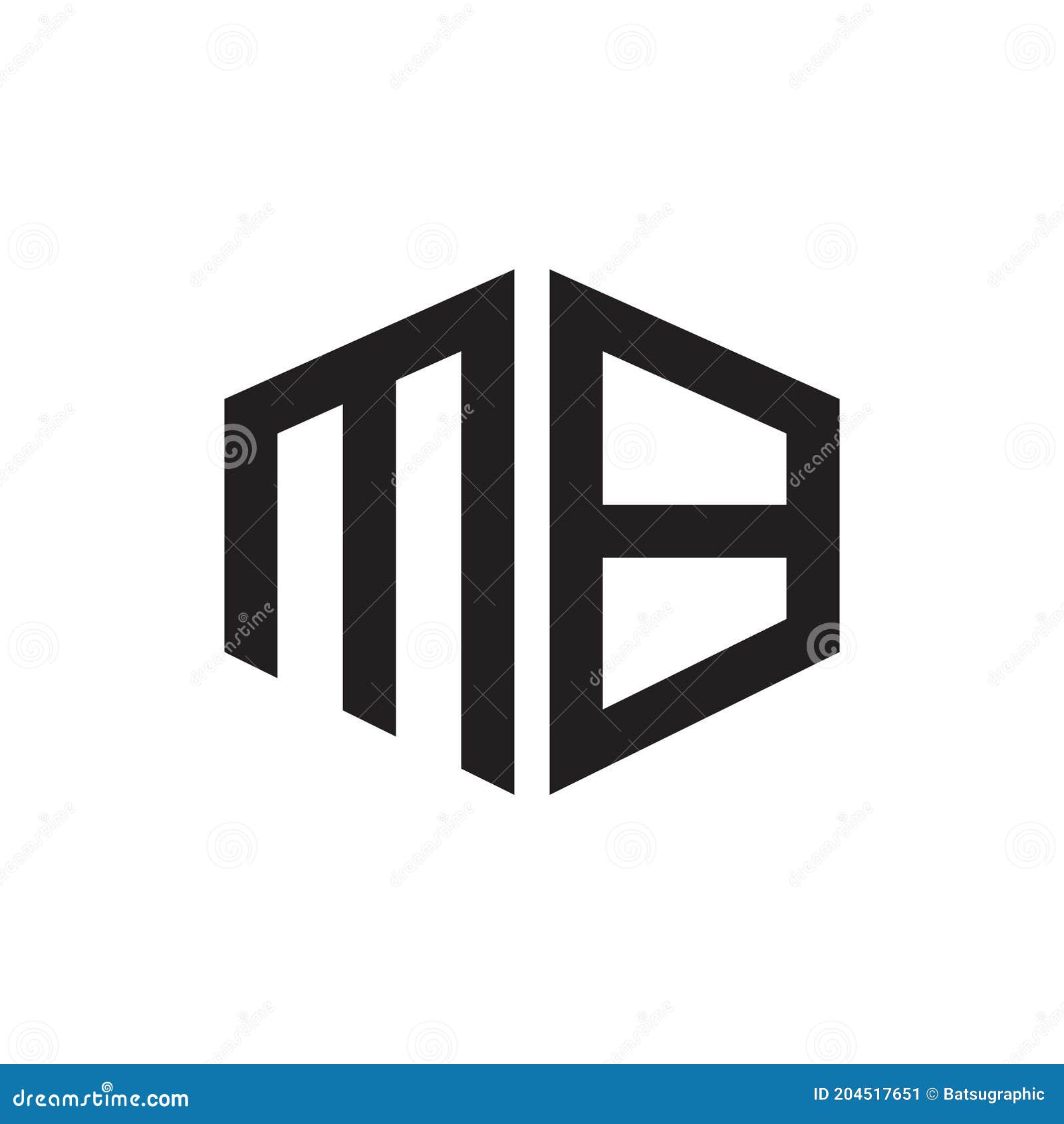 Mb Initial Letter Vector Logo Icon Stock Vector - Illustration of ...