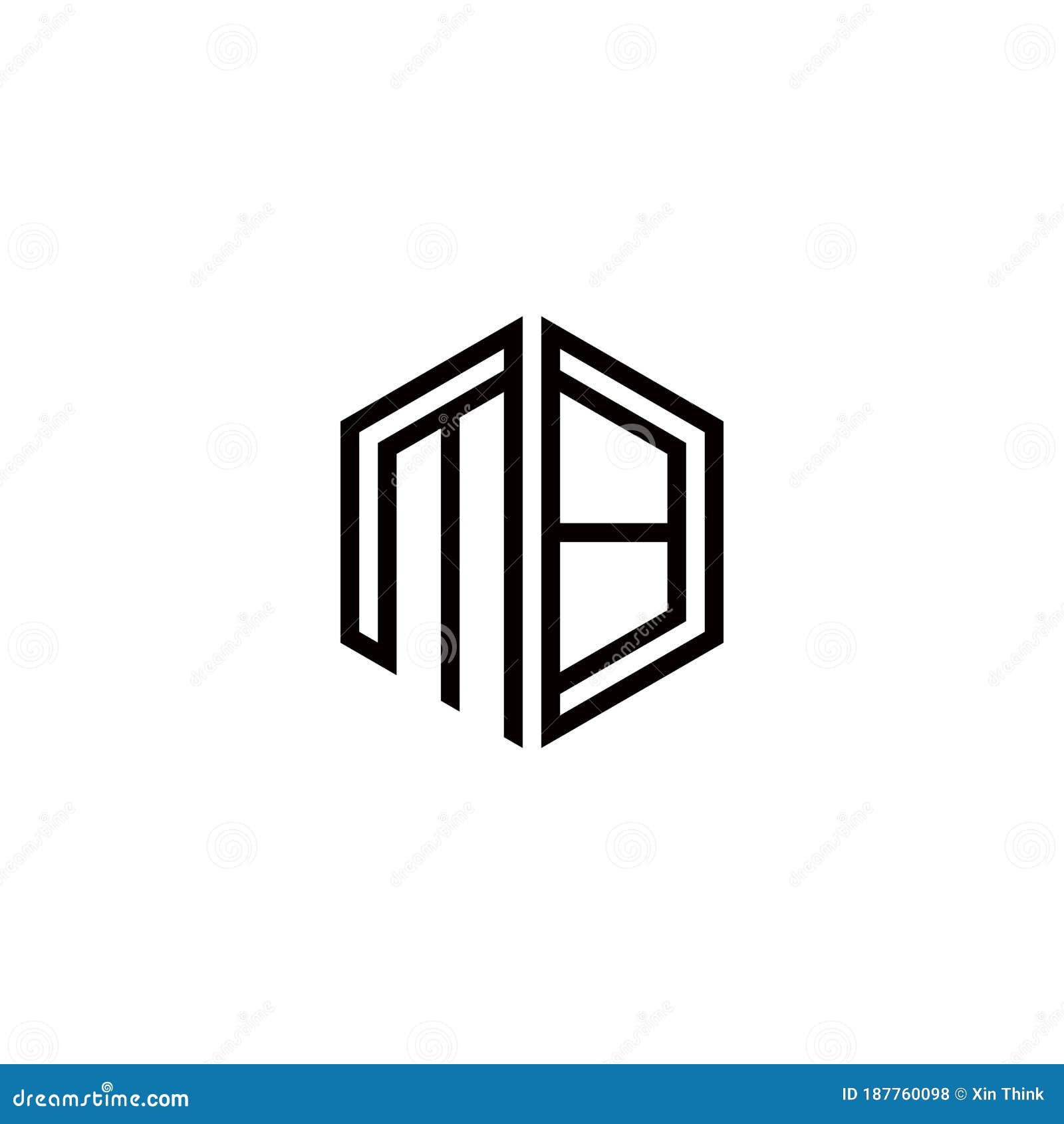 MB Letter Logo Icon Design Template Elements Stock Vector ...