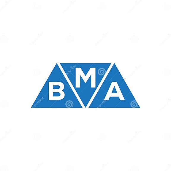 MBA Abstract Initial Logo Design on White Background. MBA Creative ...