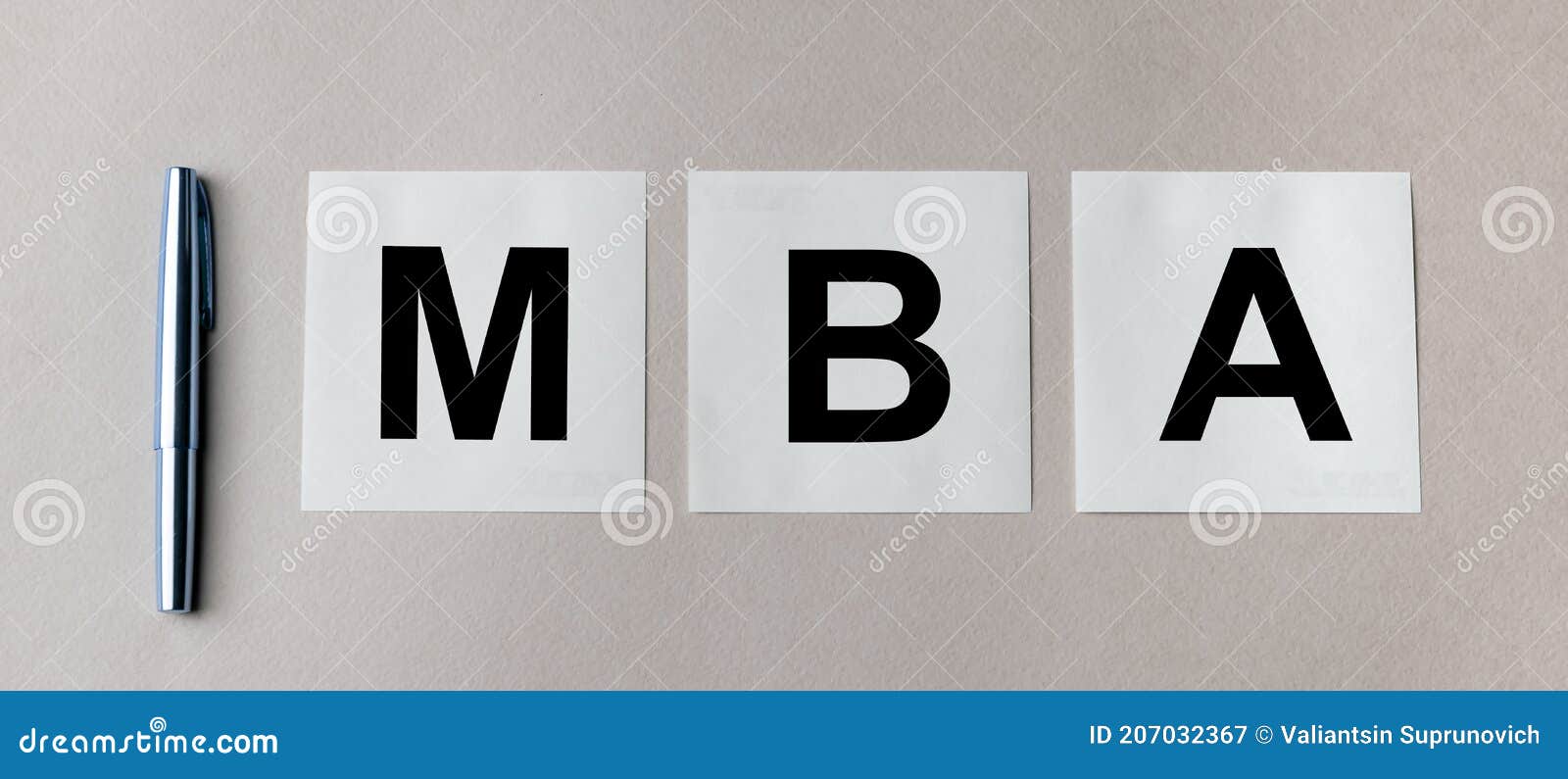 MBA Acronym Inscription. Master of Business Administration Concept ...