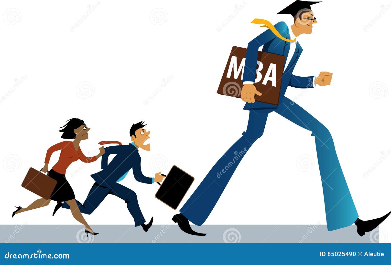 MBA Advantages Vector Illustration | CartoonDealer.com #85025490