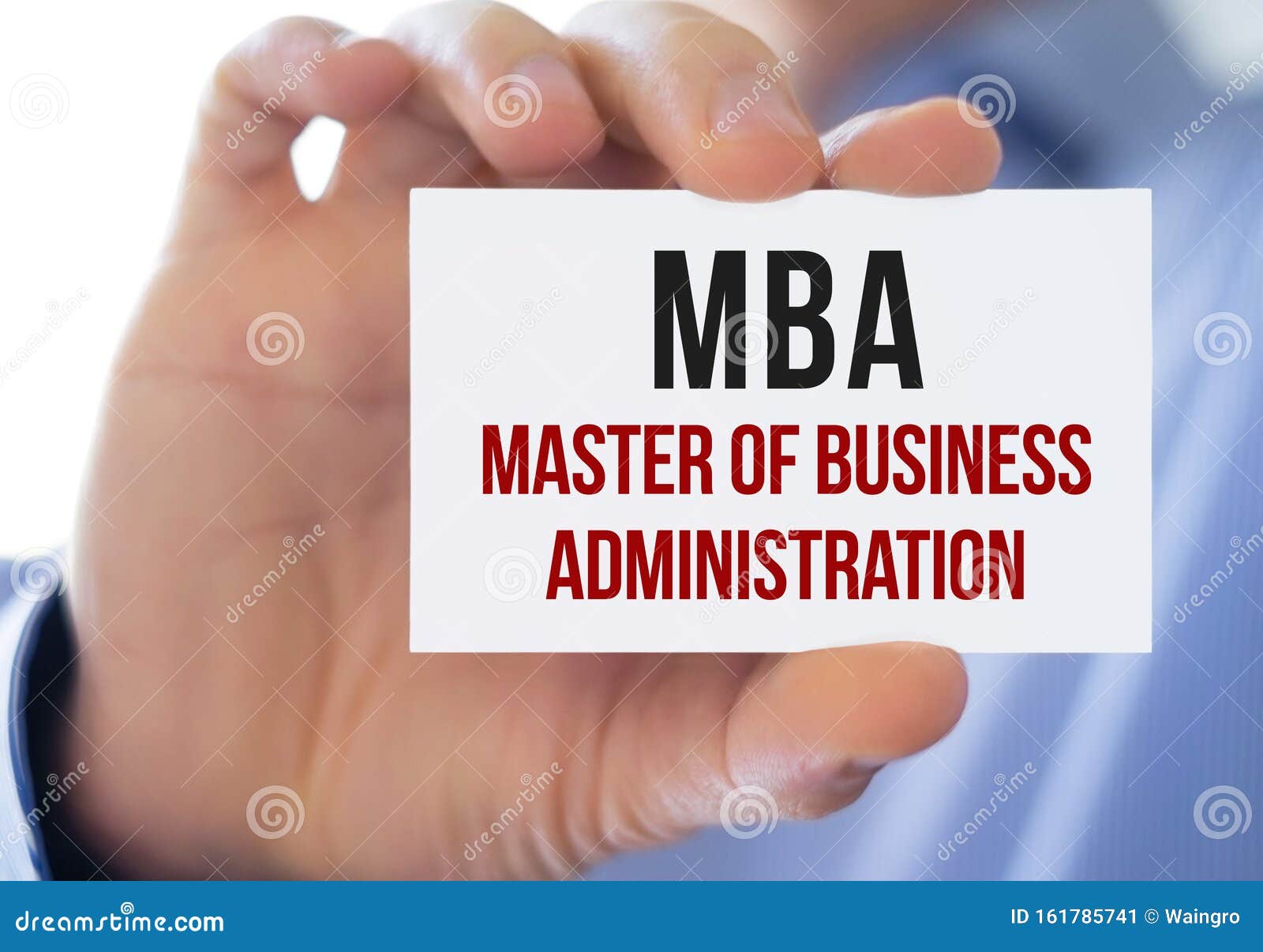 Mba Master Of Business Administration Stock Image Image Of Manager