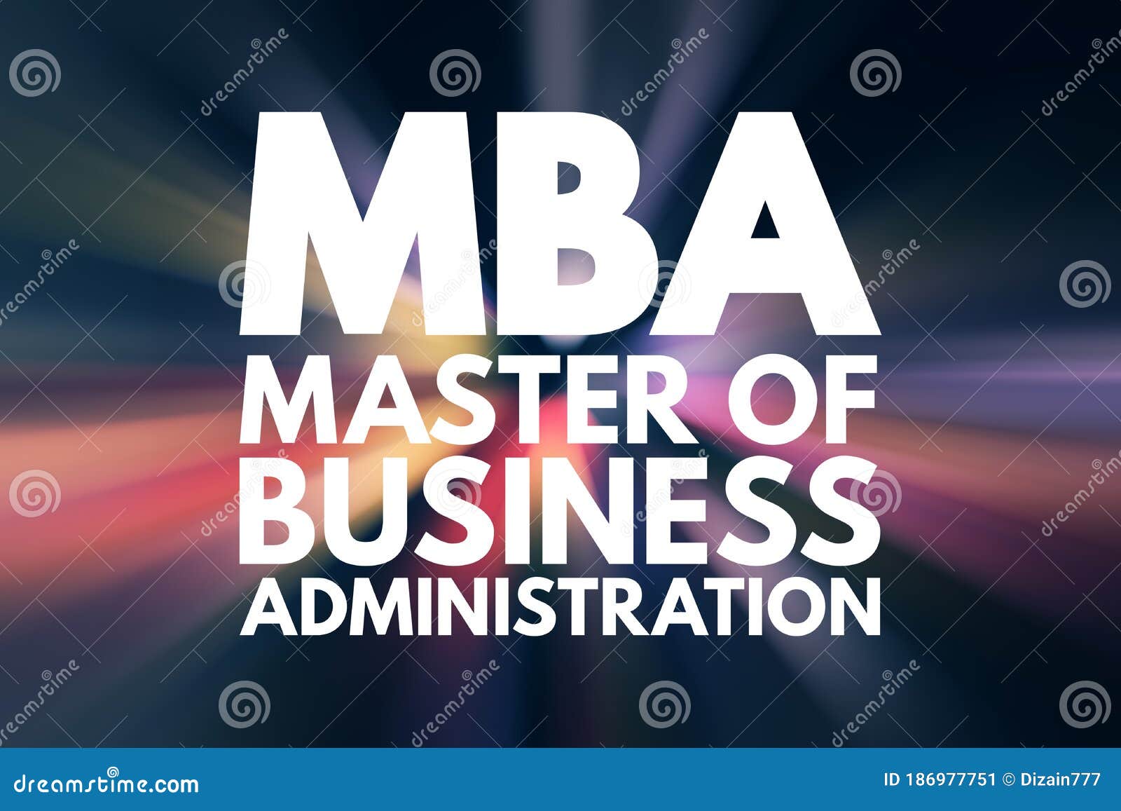 MBA - Master of Business Administration Acronym, Business Concept ...
