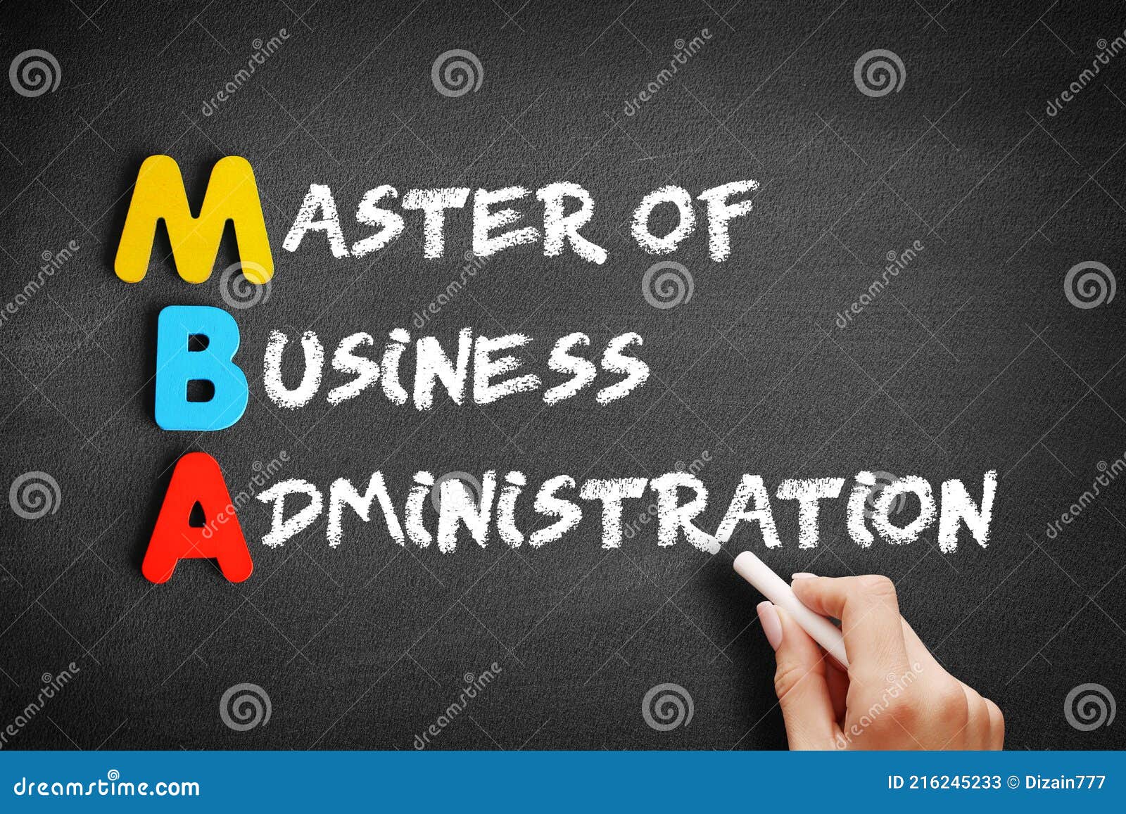 MBA - Master of Business Administration Acronym, Business Concept on ...