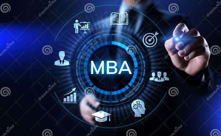 MBA Master of Business Administration Education Concept. Stock Photo ...