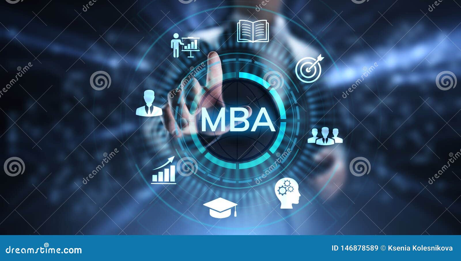 MBA Master of Business Administration Education Concept. Stock Image ...
