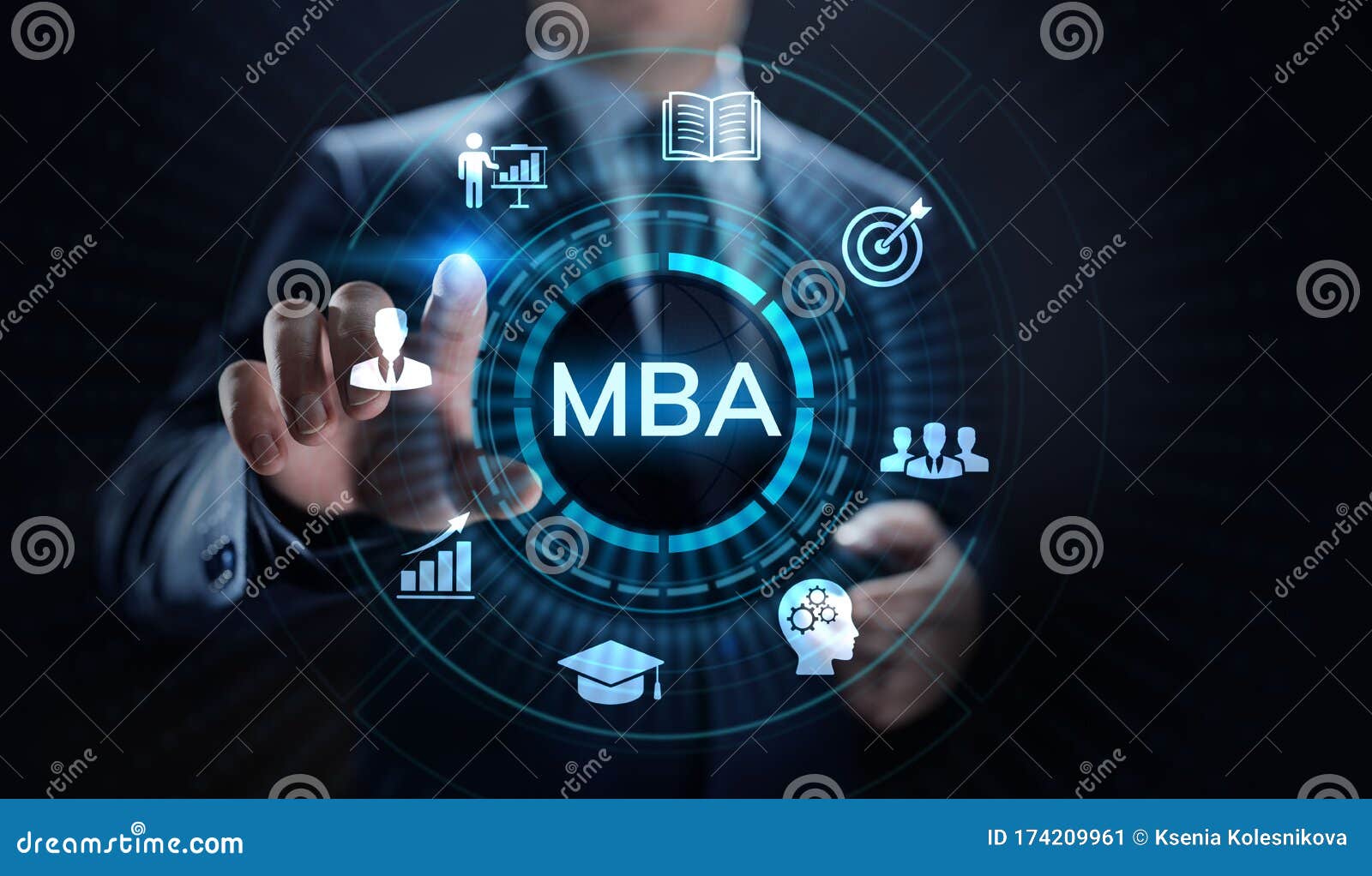 MBA Master of Business Administration Education Concept. Stock Image ...