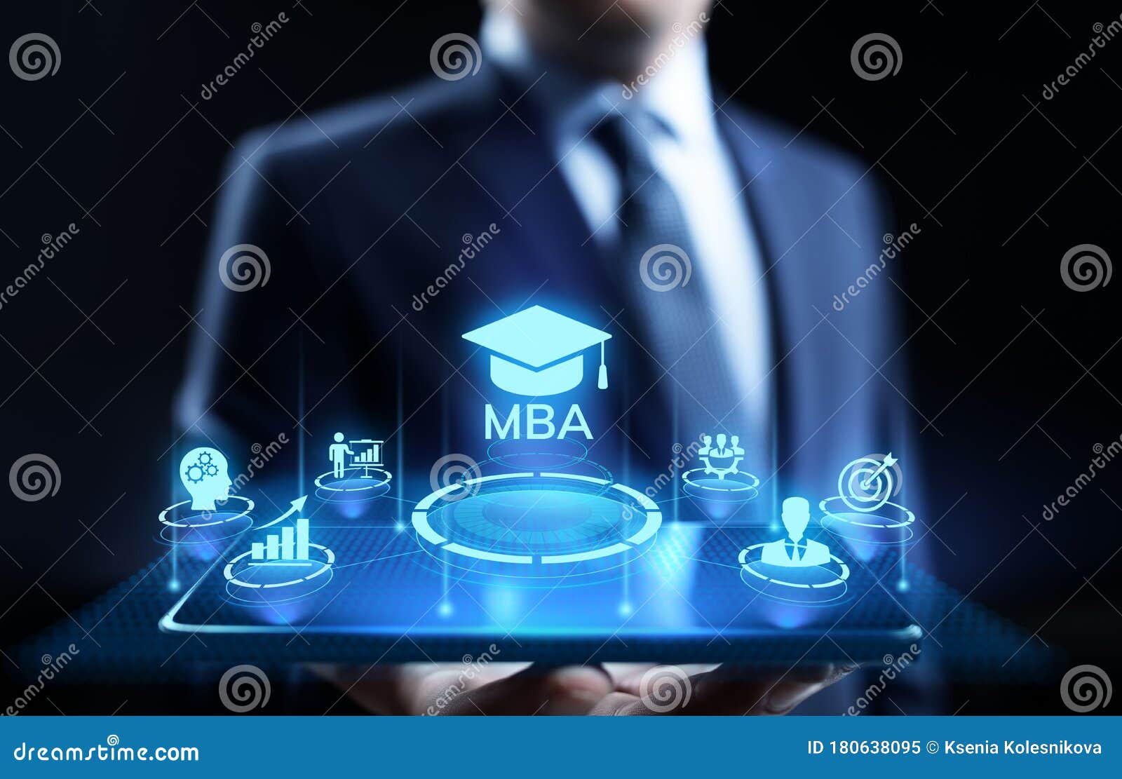 MBA Master of Business Administration Education Concept. Stock Image ...