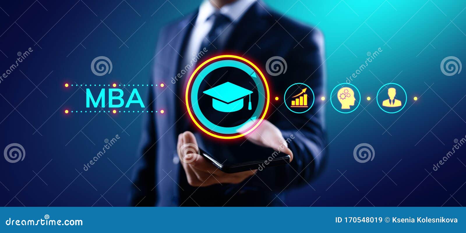 MBA Master of Business Administration Education Concept. Stock Image ...