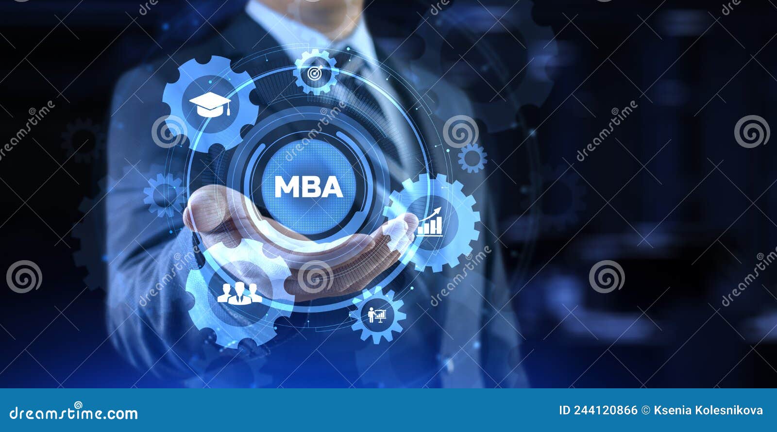 MBA Master of Business Administration Education Learning Concept on ...
