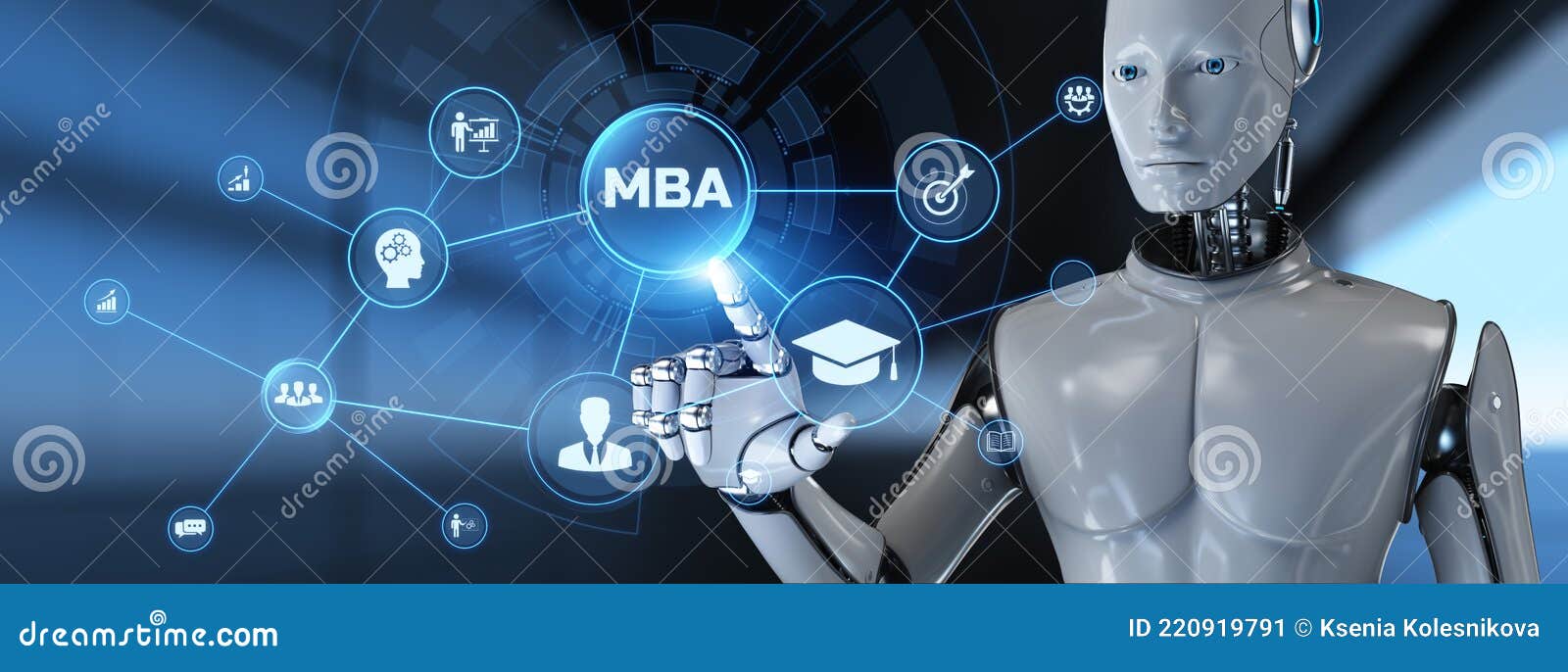 Master Of Business Administration MBA Vector Infographics Stock Photo ...