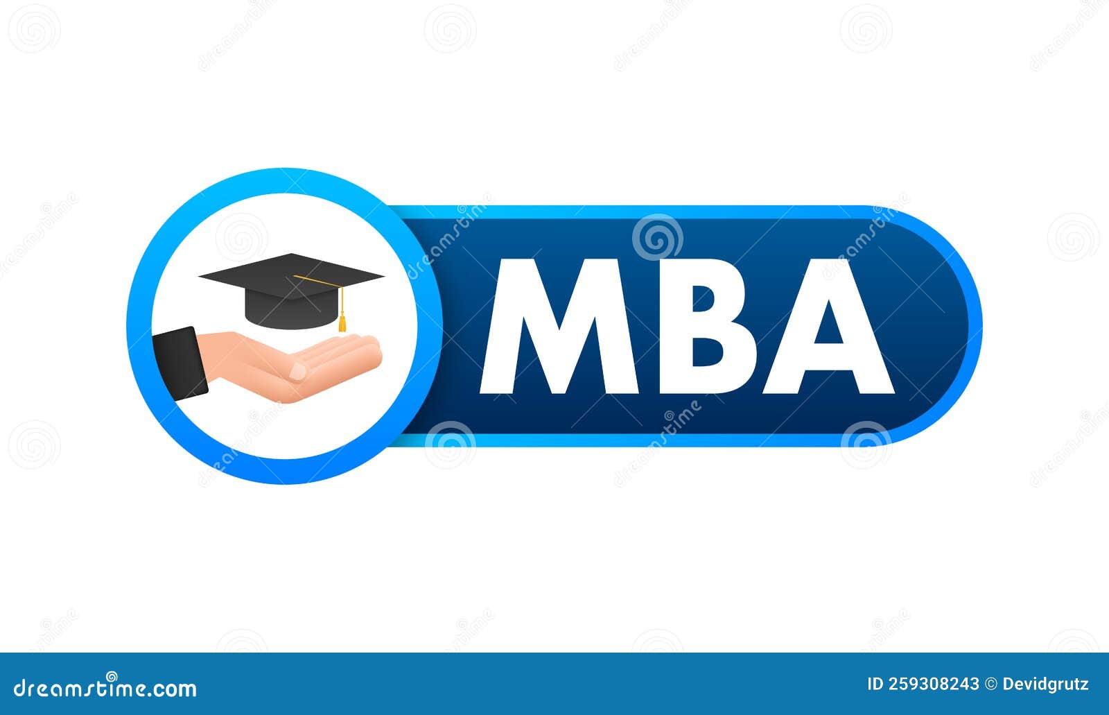 MBA - Master of Business Administration. MBA School Concept. Vector ... MBA - Master of Business Administration. MBA School Concept. Vector ...