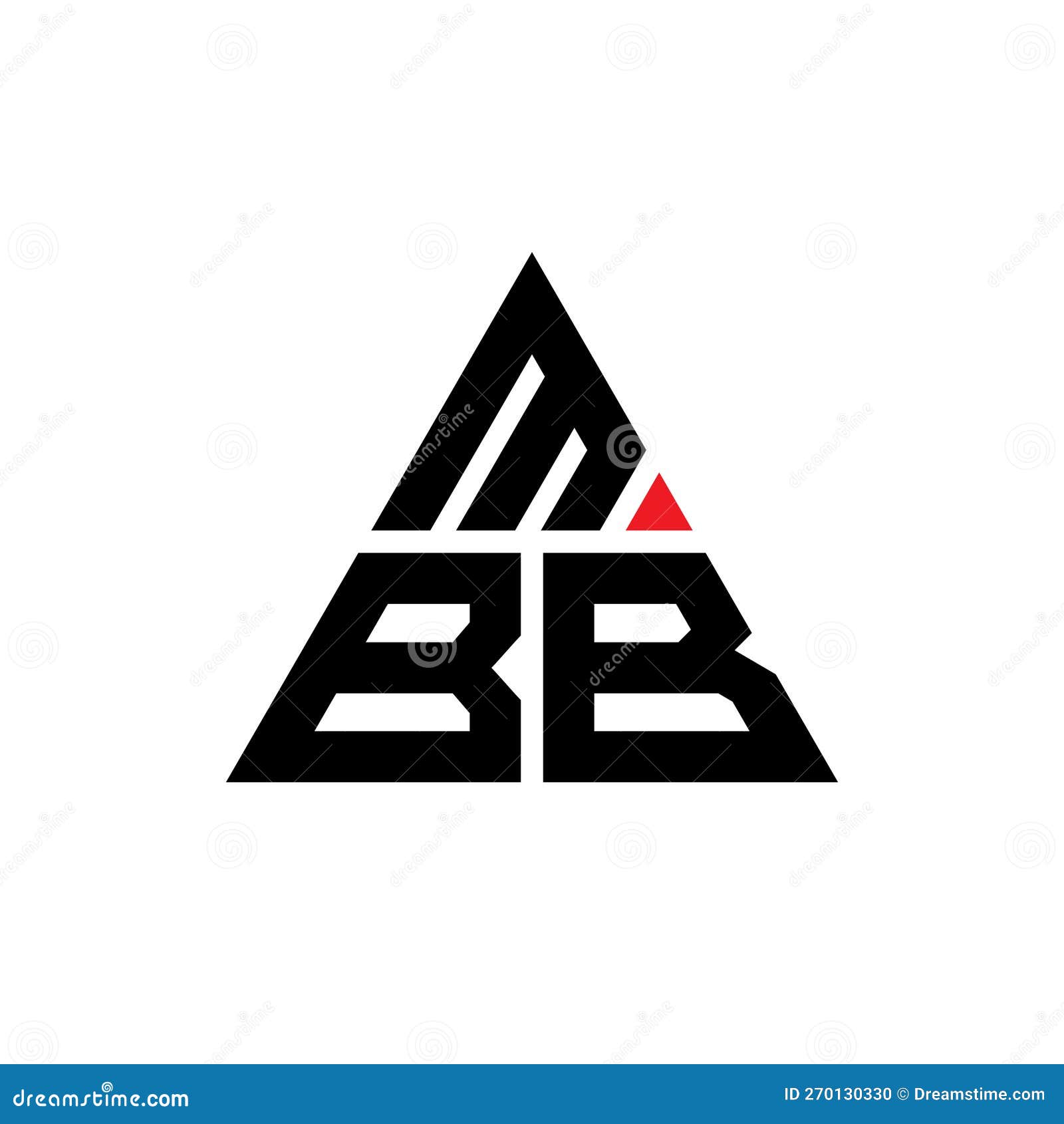 MBB Triangle Letter Logo Design with Triangle Shape. MBB Triangle Logo ...