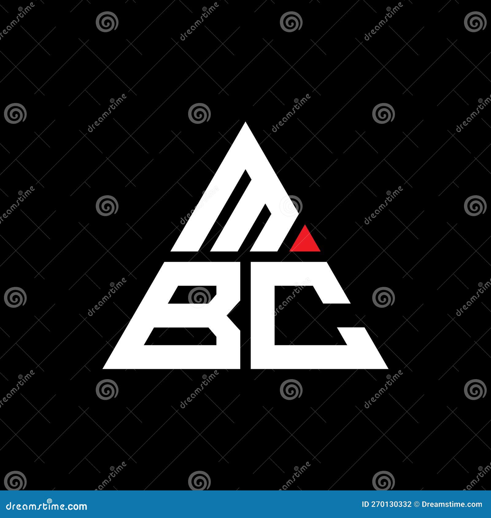MBC Triangle Letter Logo Design with Triangle Shape. MBC Triangle Logo ...