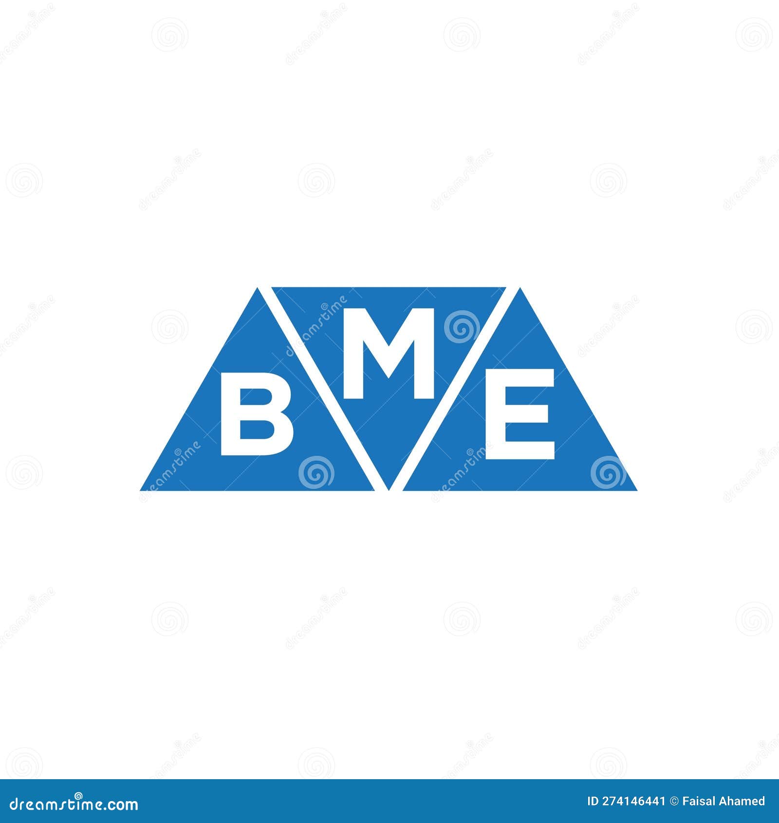 MBE Abstract Initial Logo Design on White Background. MBE Creative ...
