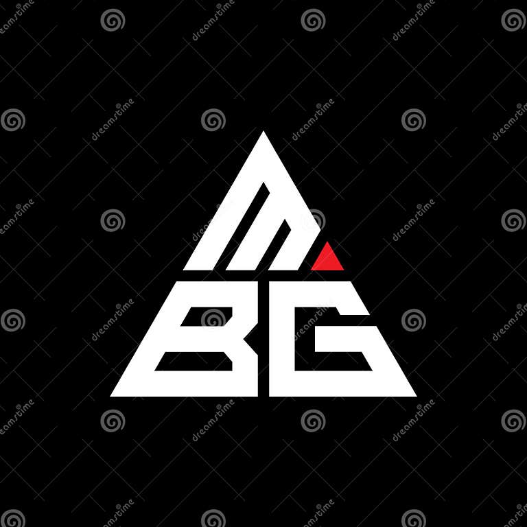 MBG Triangle Letter Logo Design with Triangle Shape. MBG Triangle Logo ...