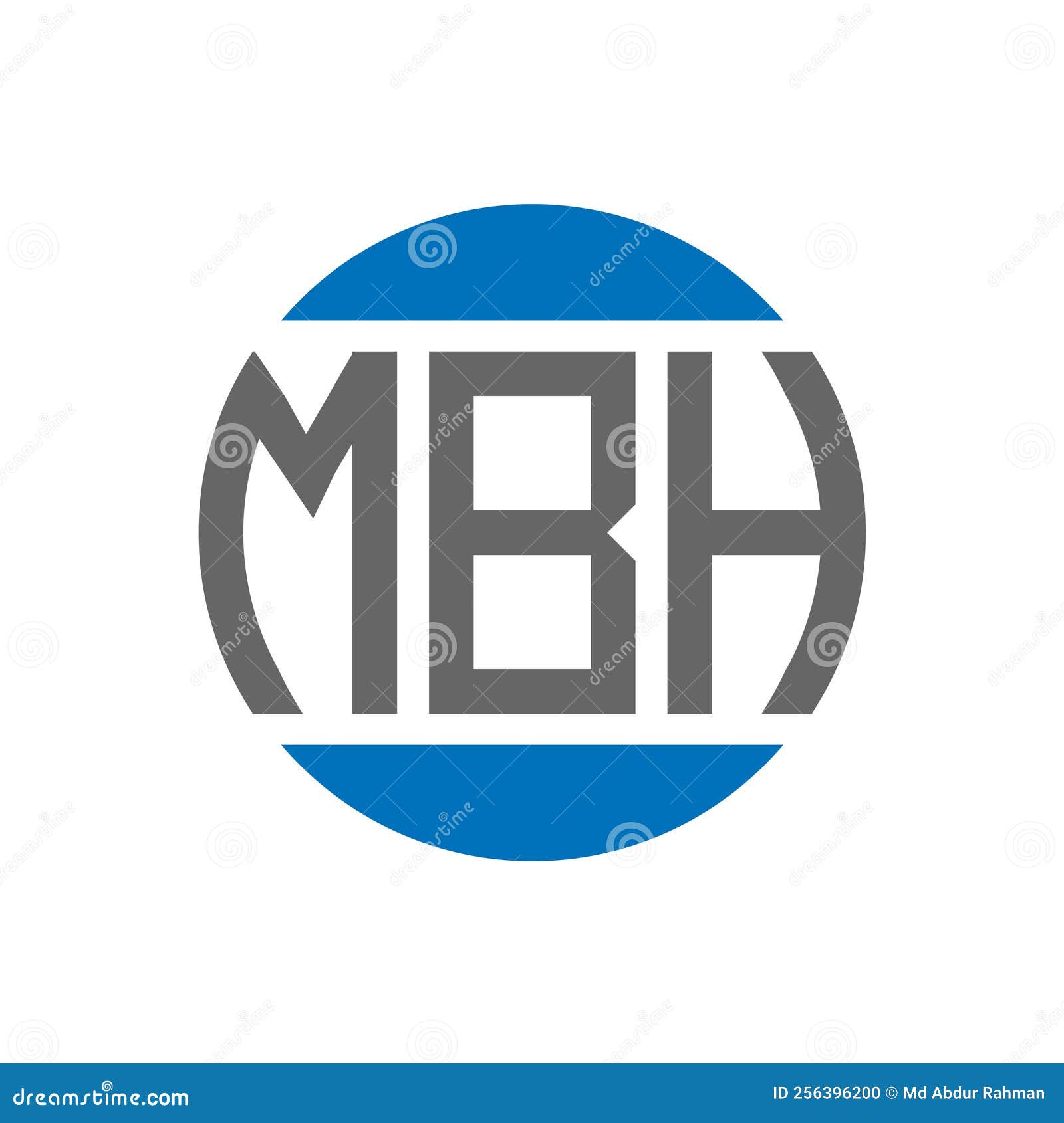 MBH Letter Logo Design on White Background. MBH Creative Initials ...