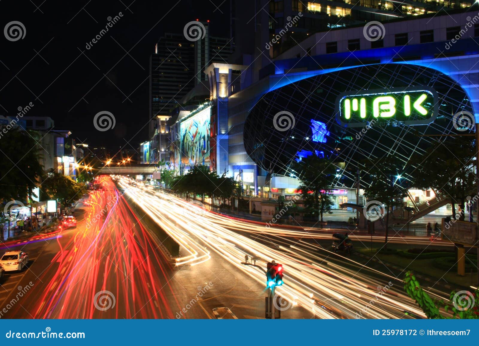 MBK at night editorial photography. Image of cloud, architecture - 25978172