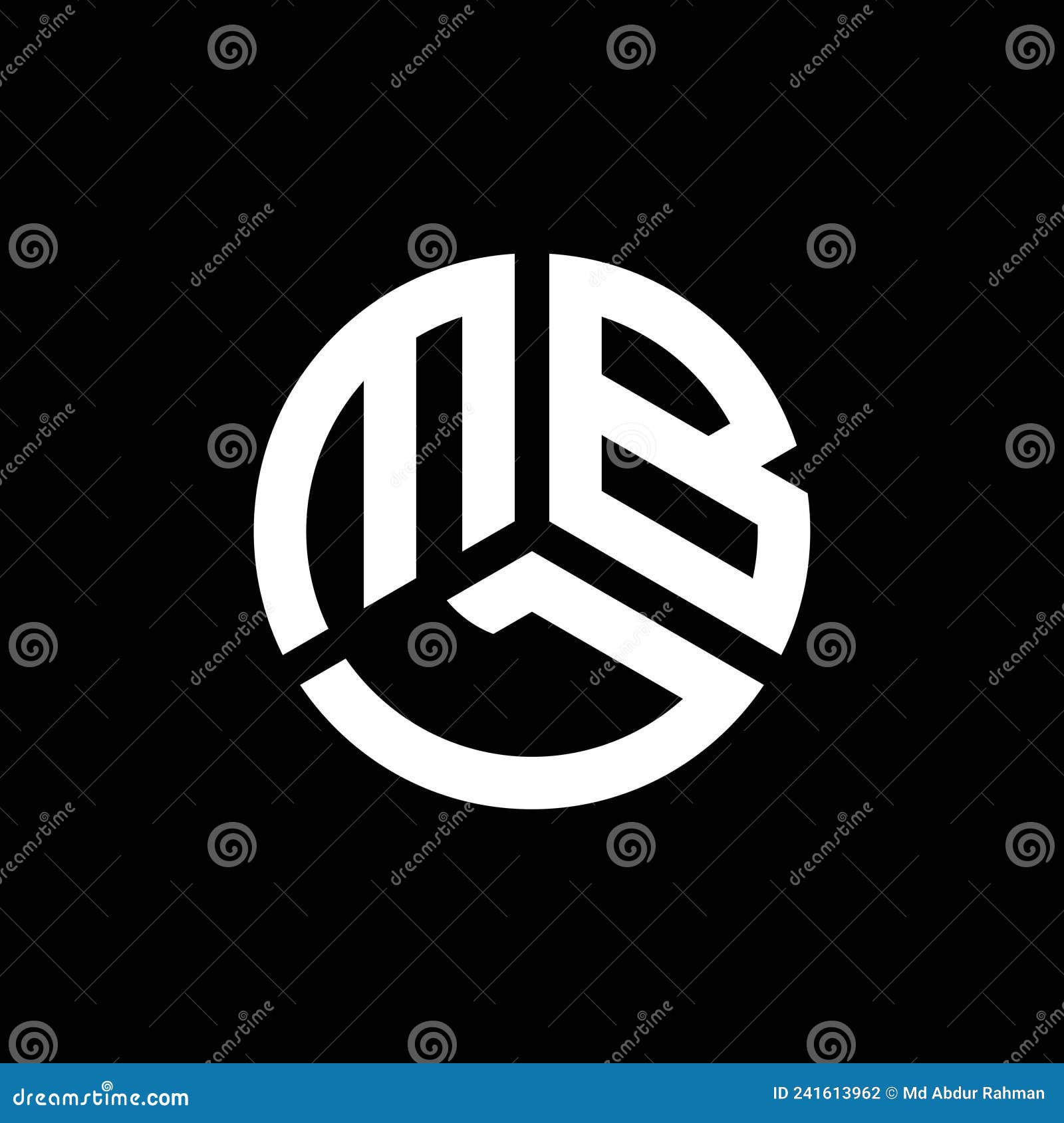 MBL Letter Logo Design on Black Background. MBL Creative Initials ...