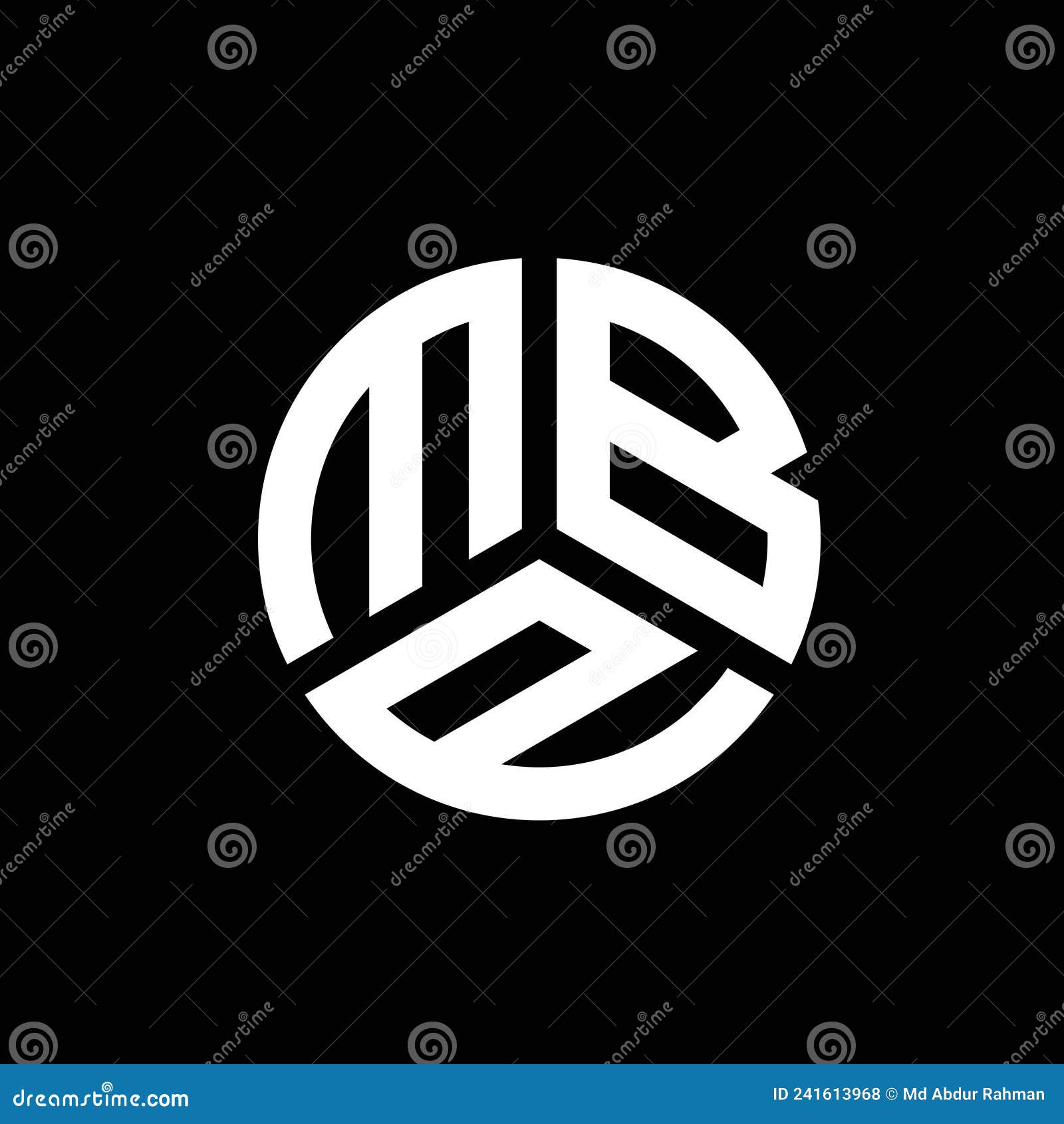 MBP Letter Logo Design On Black Background. MBP Creative Initials ...
