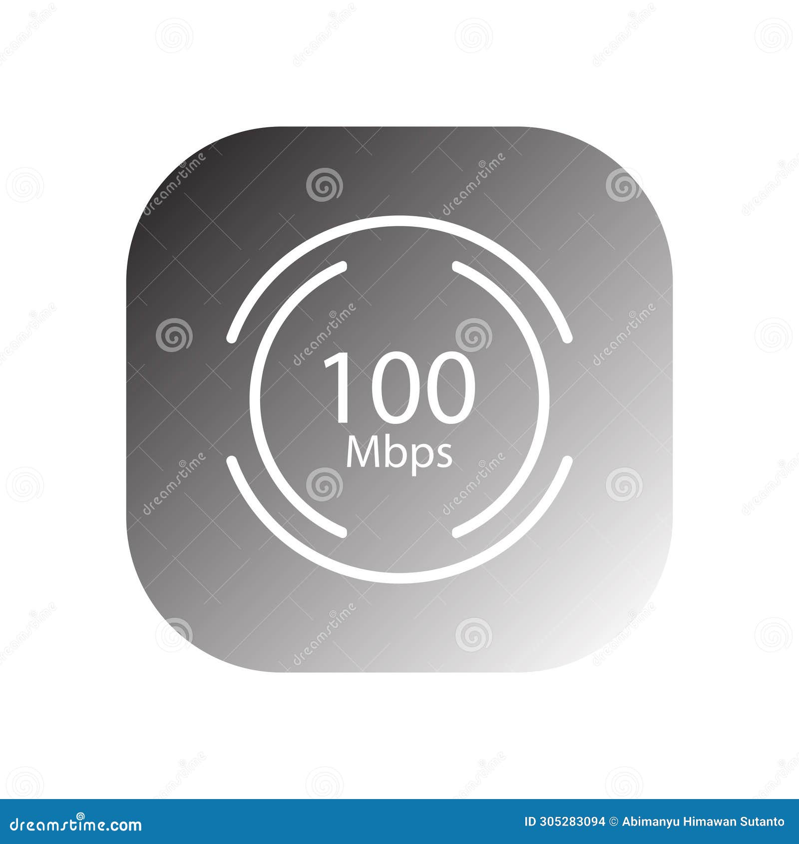 Mbps Speedometer Icon Vector Stock Illustration - Illustration of data ...