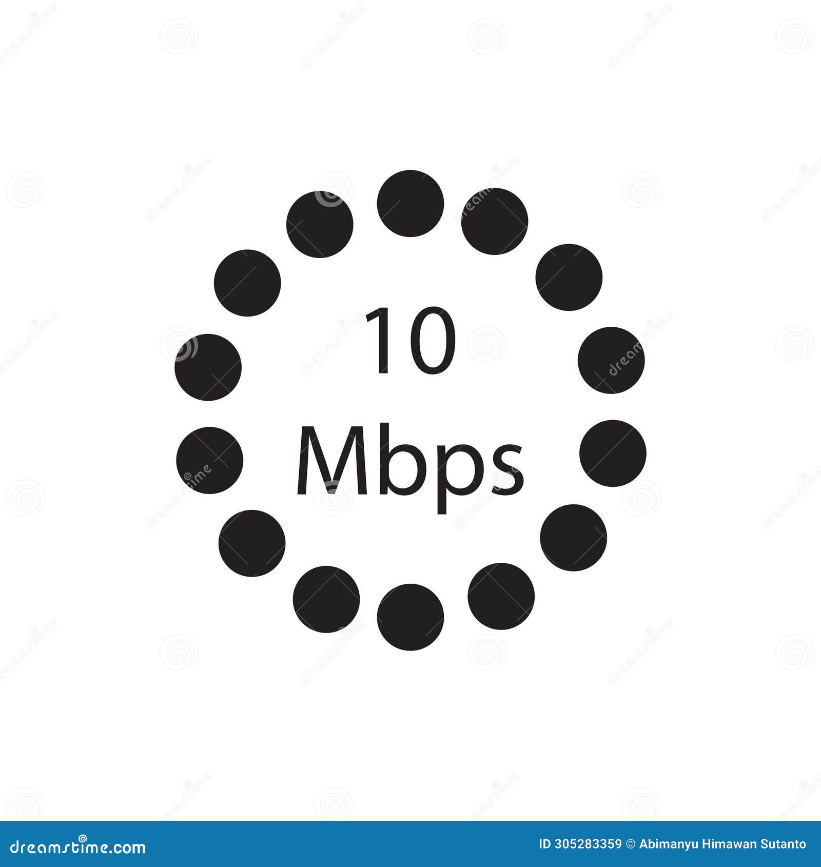 Mbps Speedometer Icon Vector Stock Illustration - Illustration of high ...