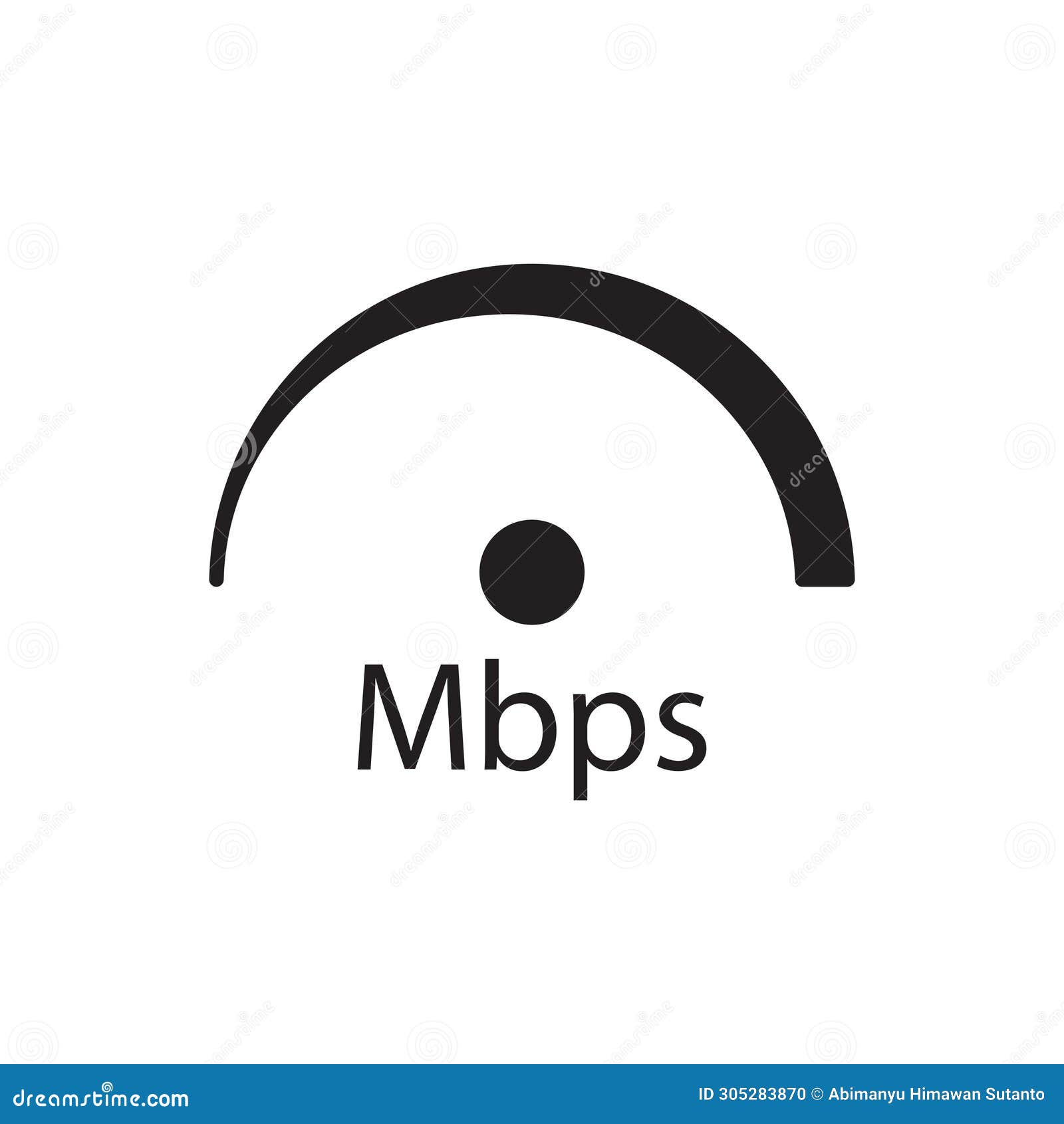 Mbps Speedometer Icon Vector Stock Illustration - Illustration of ...