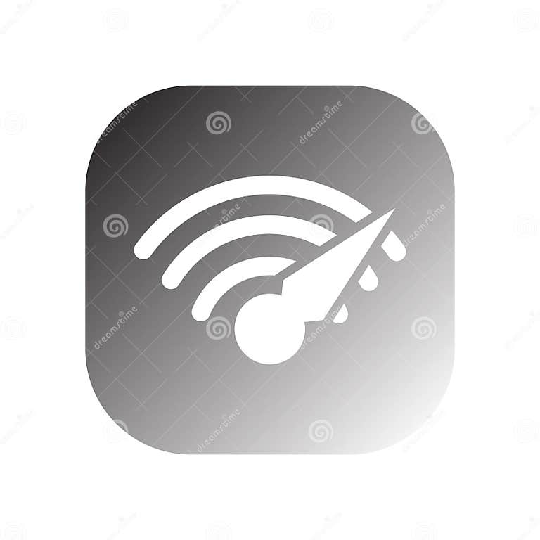 Mbps Speedometer Icon Vector Stock Illustration - Illustration of sign ...