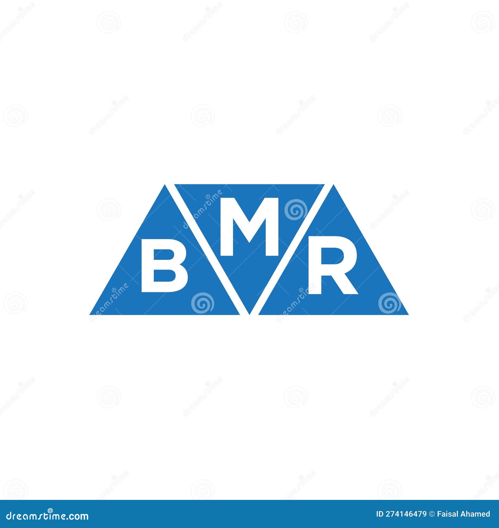 MBR Abstract Initial Logo Design on White Background. MBR Creative ...