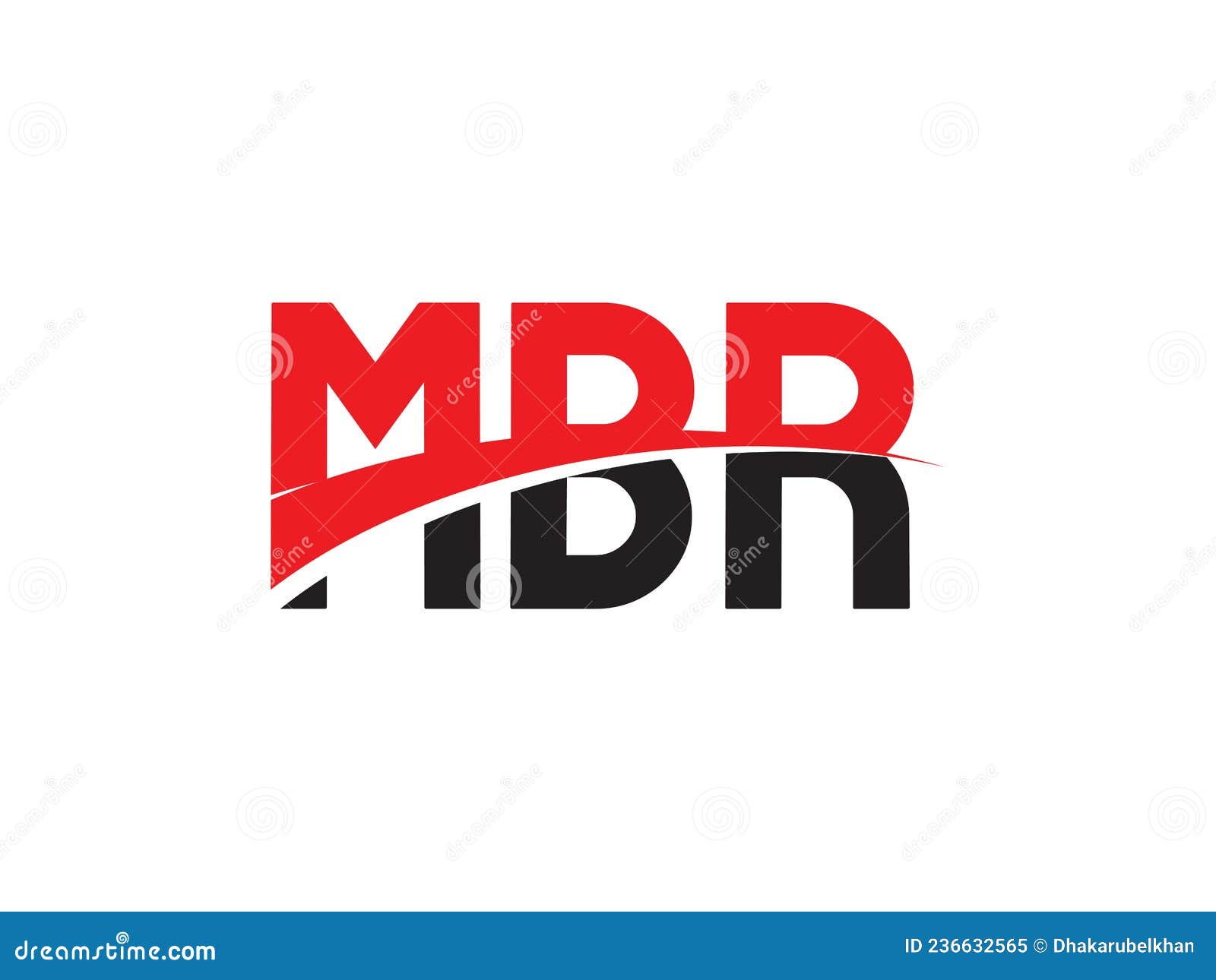 MBR Letter Initial Logo Design Stock Vector - Illustration of isolated ...