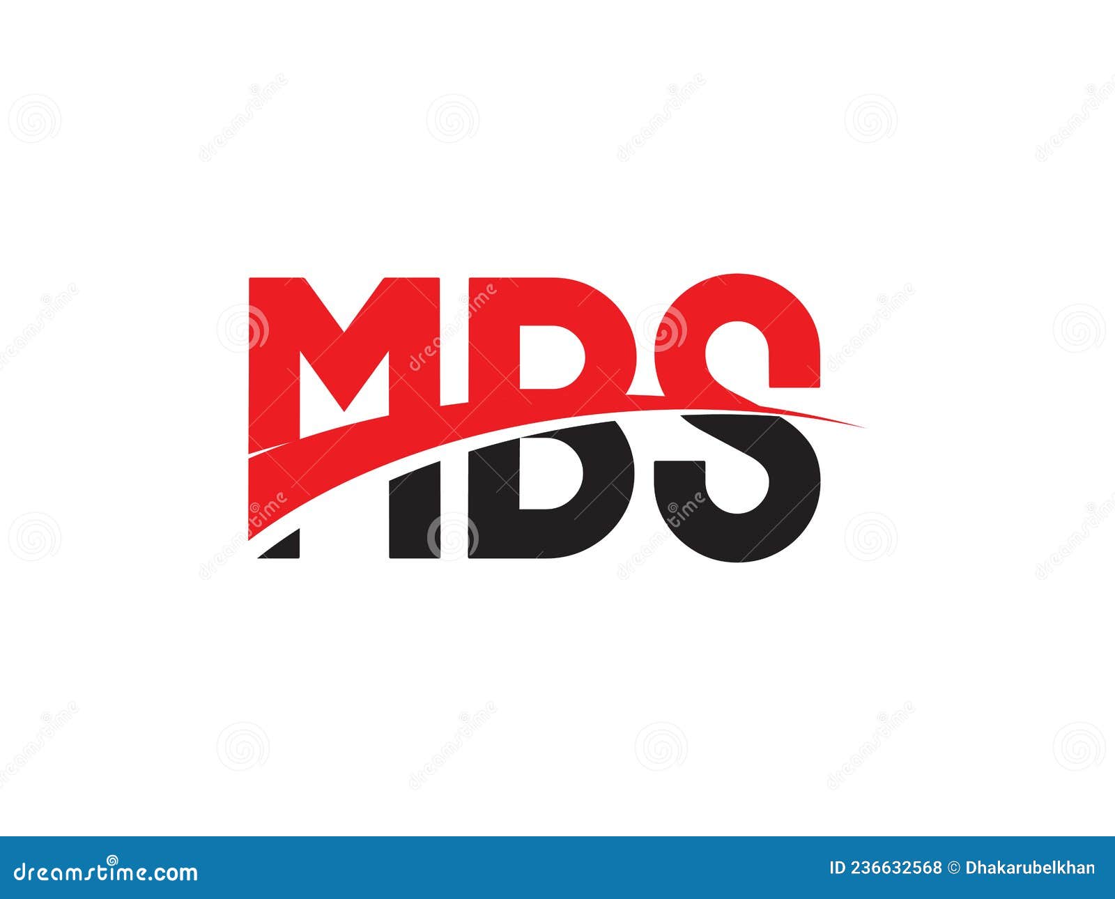 MBS Letter Initial Logo Design Stock Vector - Illustration of design ...