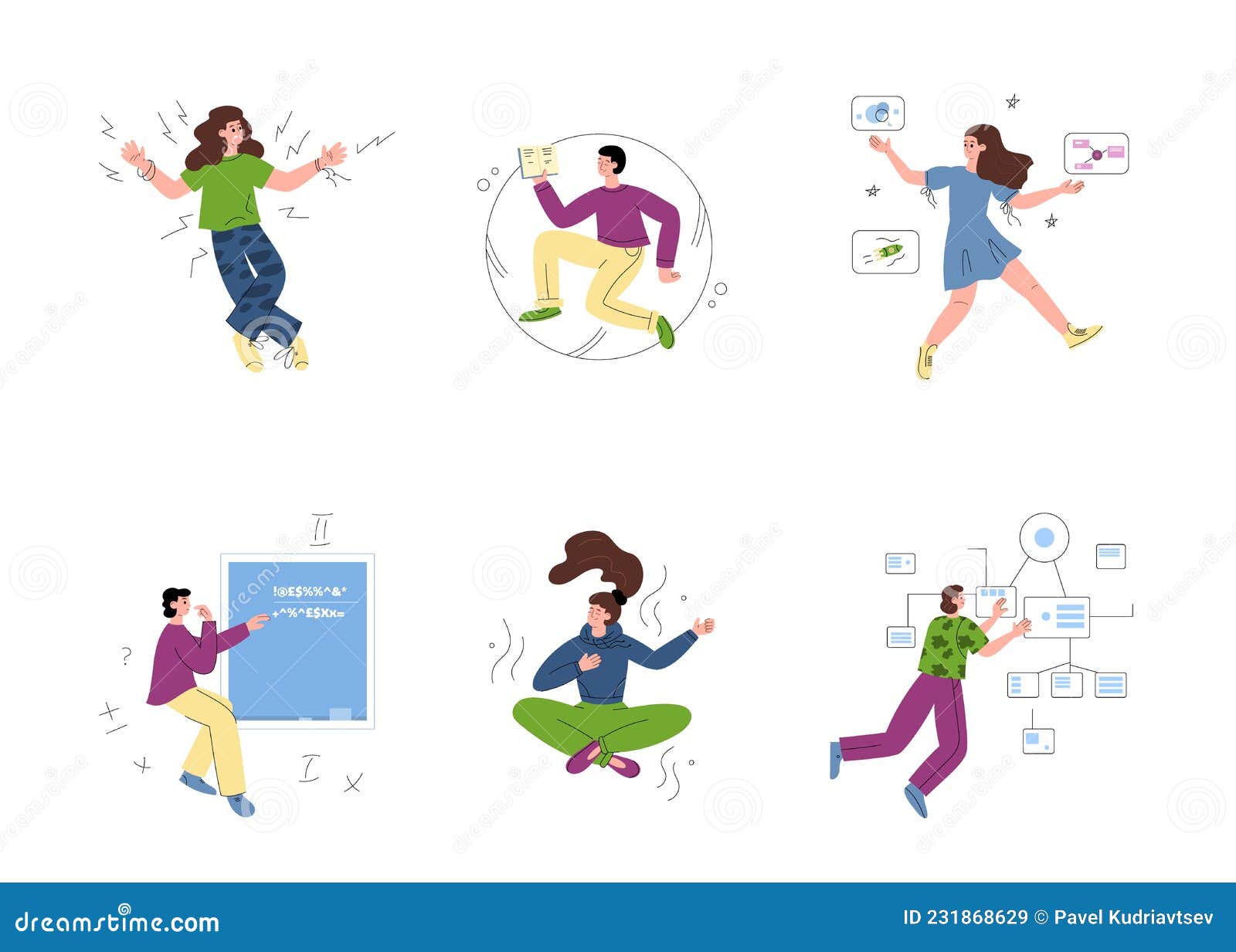 MBTI Person Types Vector Set, Psychology Concept Stock Vector ... MBTI Person Types Vector Set, Psychology Concept Stock Vector ...