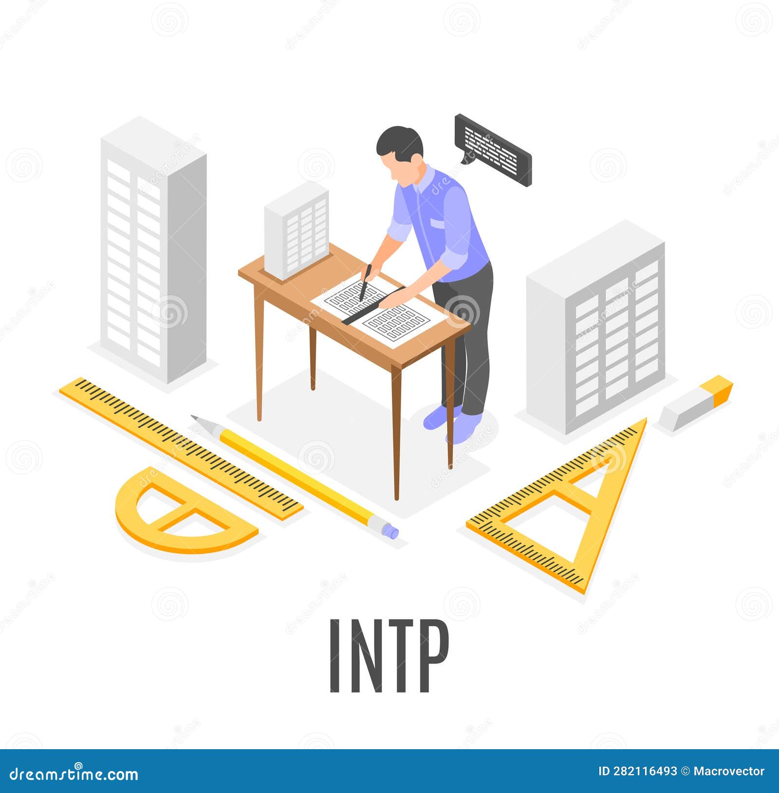 MBTI Personality_cartoon Characters Vector Illustration | CartoonDealer ...