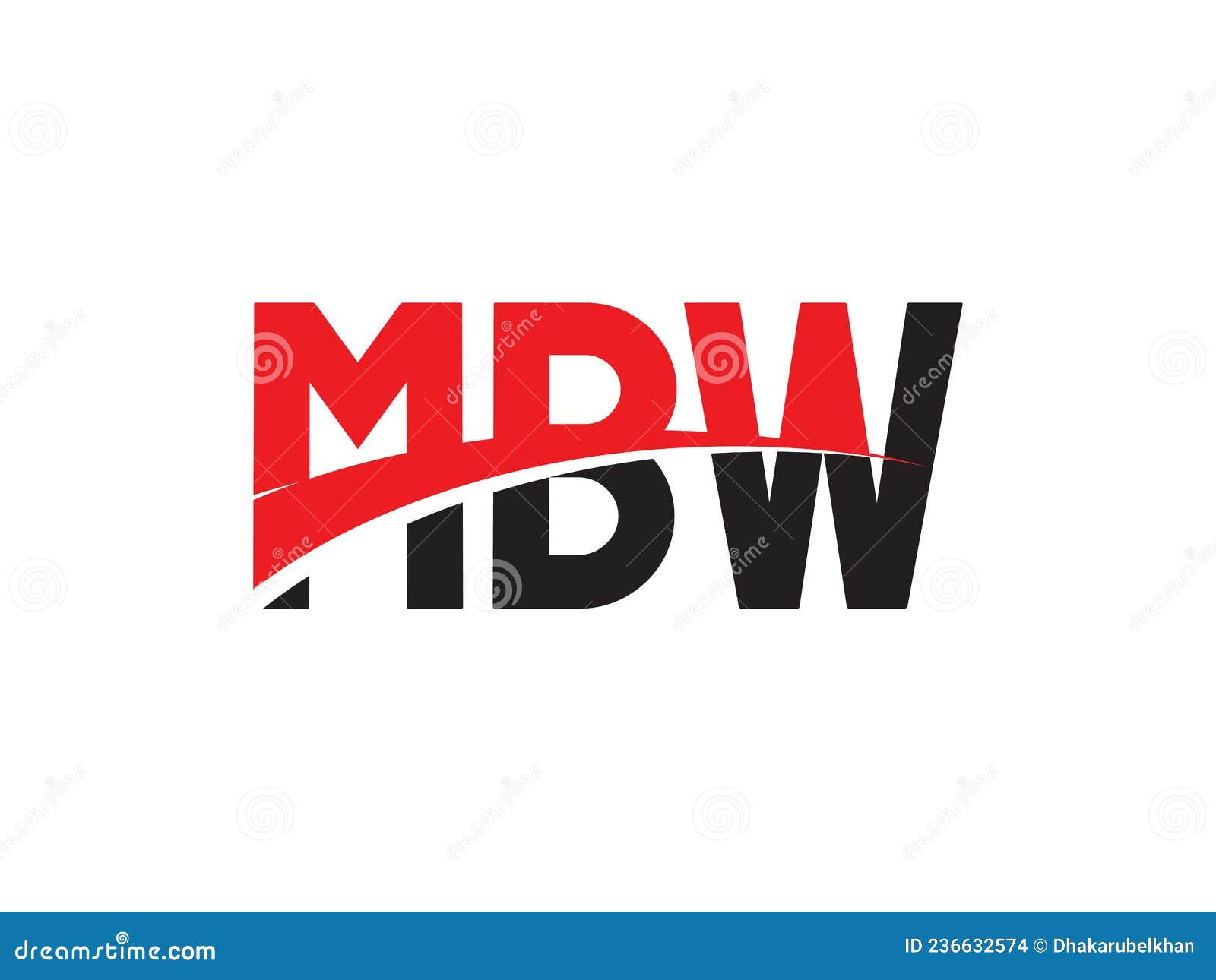 MBW Letter Initial Logo Design Stock Vector - Illustration of company ...