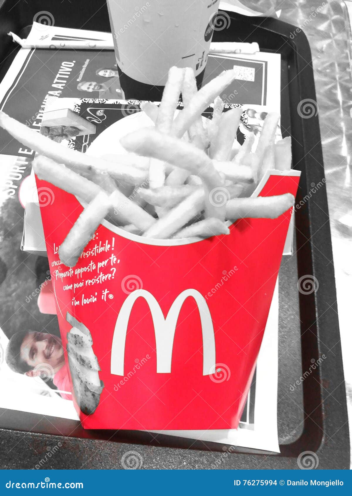 Mc Donald fries editorial stock image. Image of donalds - 76275994
