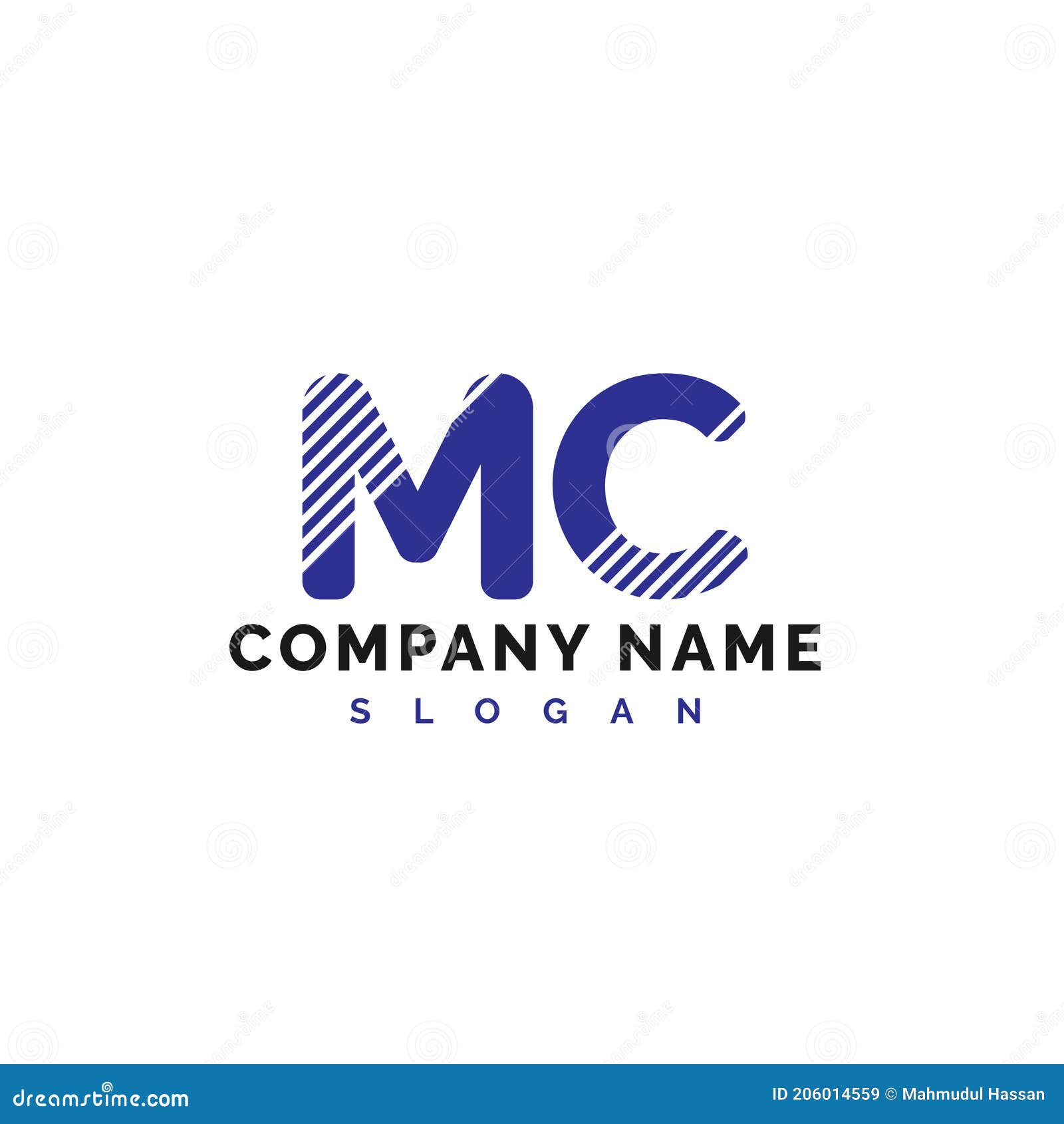 MC Letter Logo Design. MC Letter Logo Vector Illustration - Vector ...