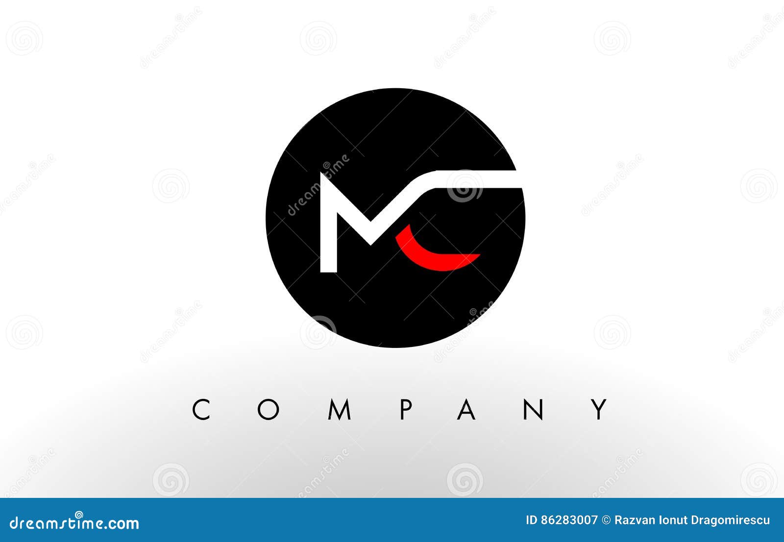 MC Logo. Letter Design Vector. Stock Vector - Illustration of idea ...