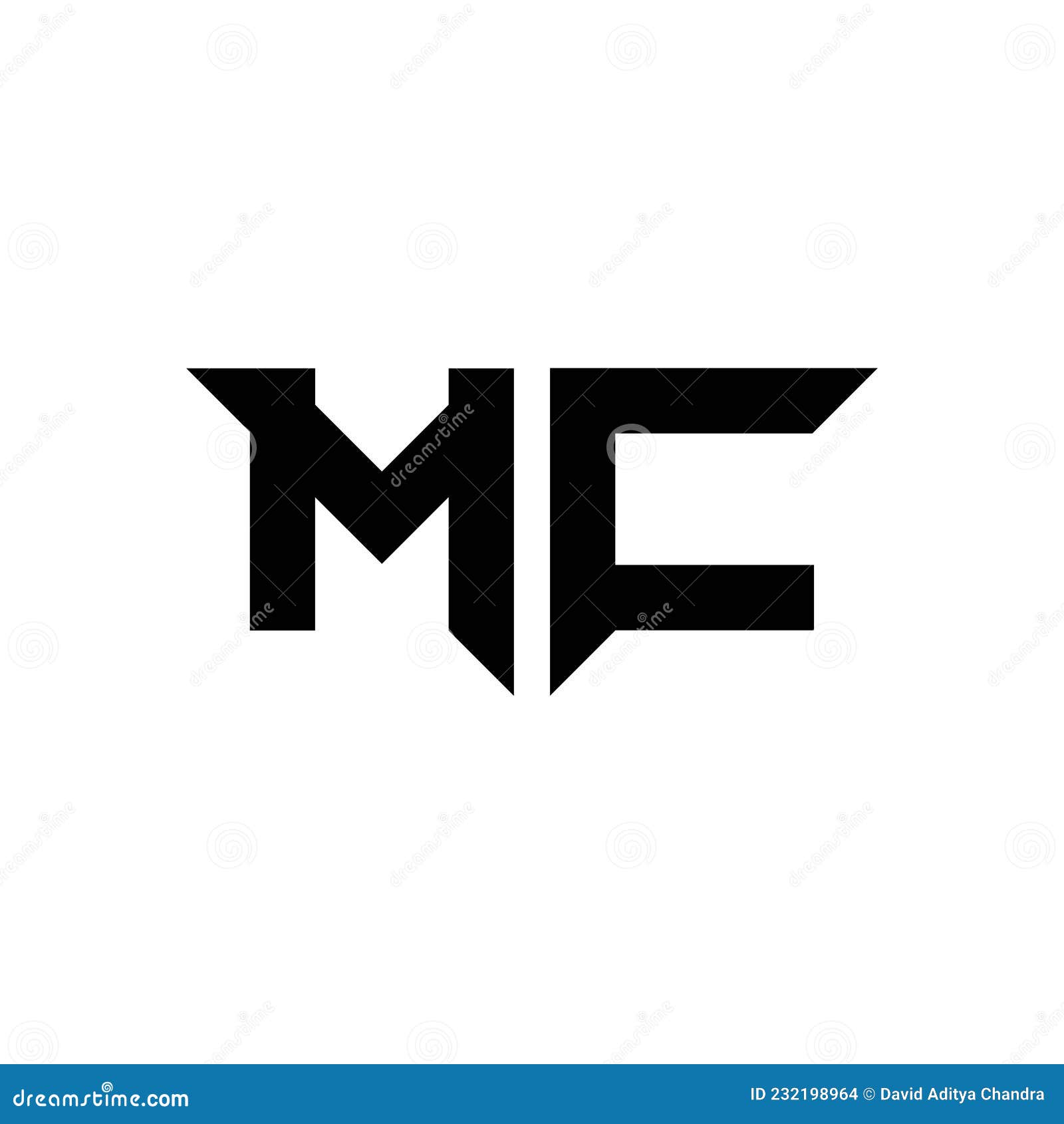 MC Logo Monogram Design Template Stock Vector - Illustration of element ...