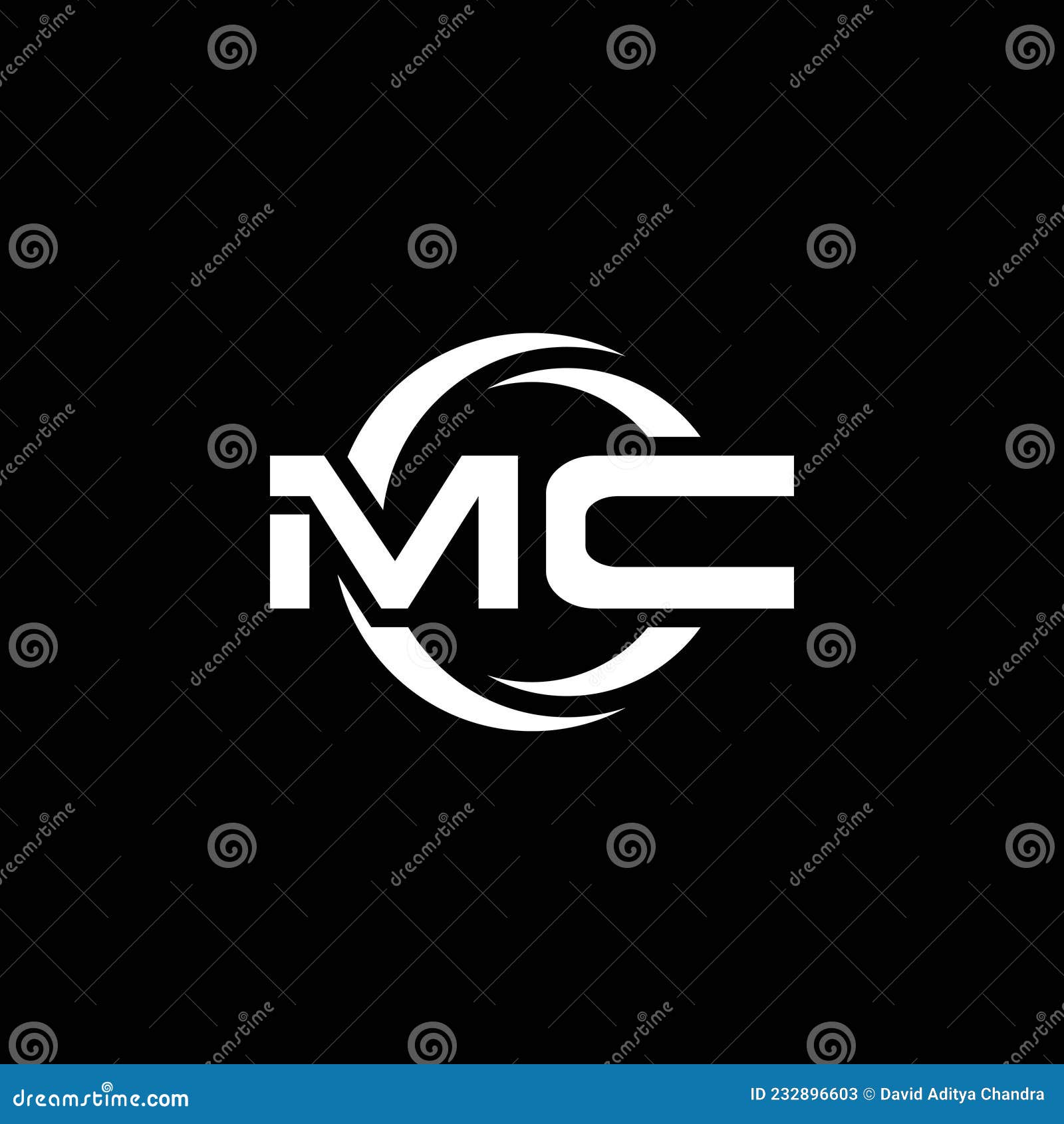 MC Logo Monogram Design Template Stock Vector - Illustration of ...